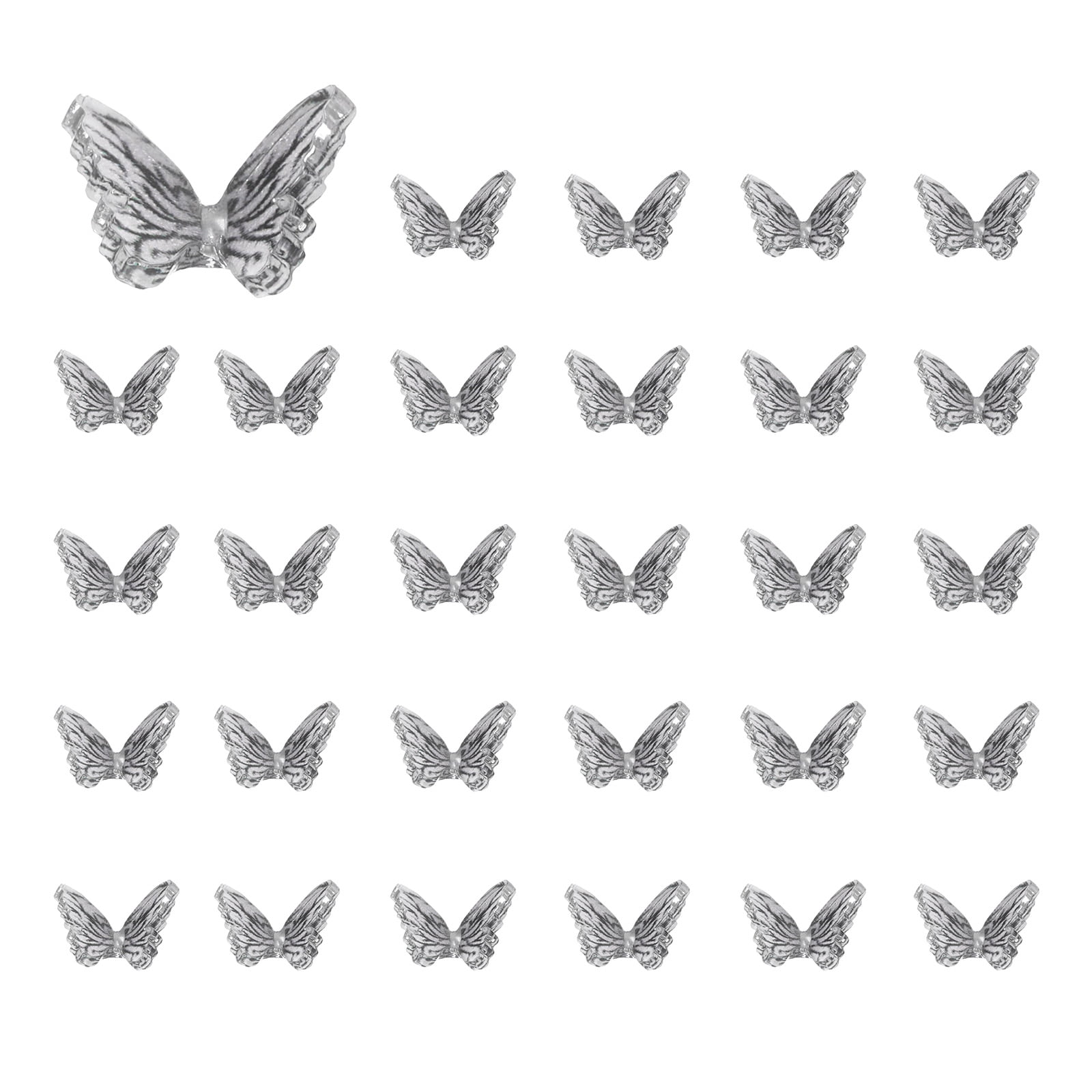 Uxcell Mini Butterflies Dollhouse, 0.31" Length, Resin Miniature ...