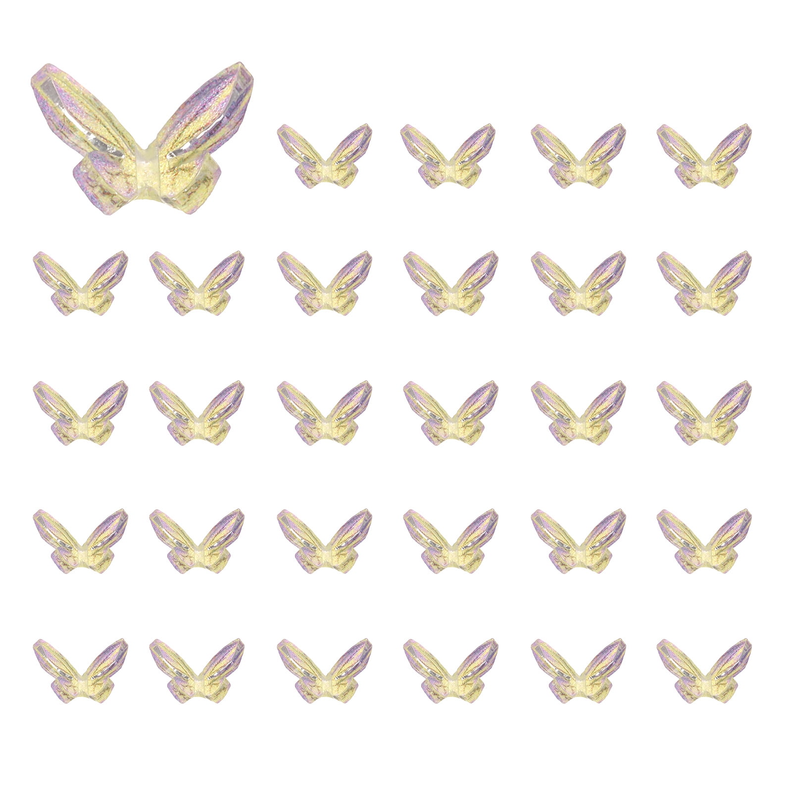 Uxcell Mini Butterflies Dollhouse, 0.31" Length, Resin Miniature ...