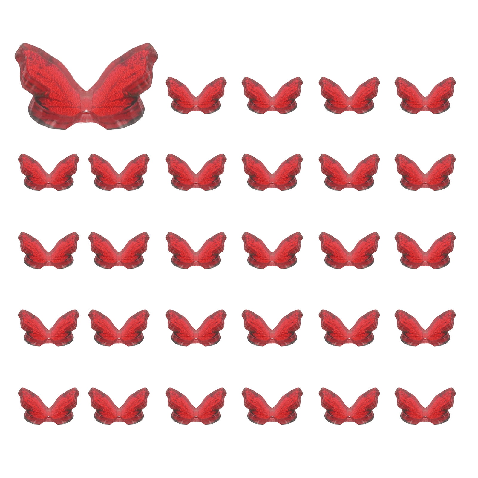 Uxcell Mini Butterflies Dollhouse, 0.31" Length, Resin Miniature ...