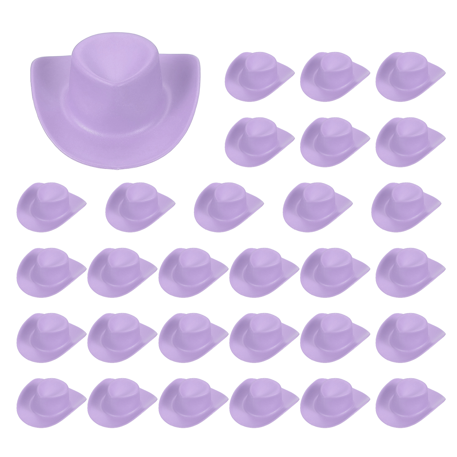 Uxcell Mini Cowboy Hat, Plastic Purple Tiny Cowboy Cow Girl Hats for ...