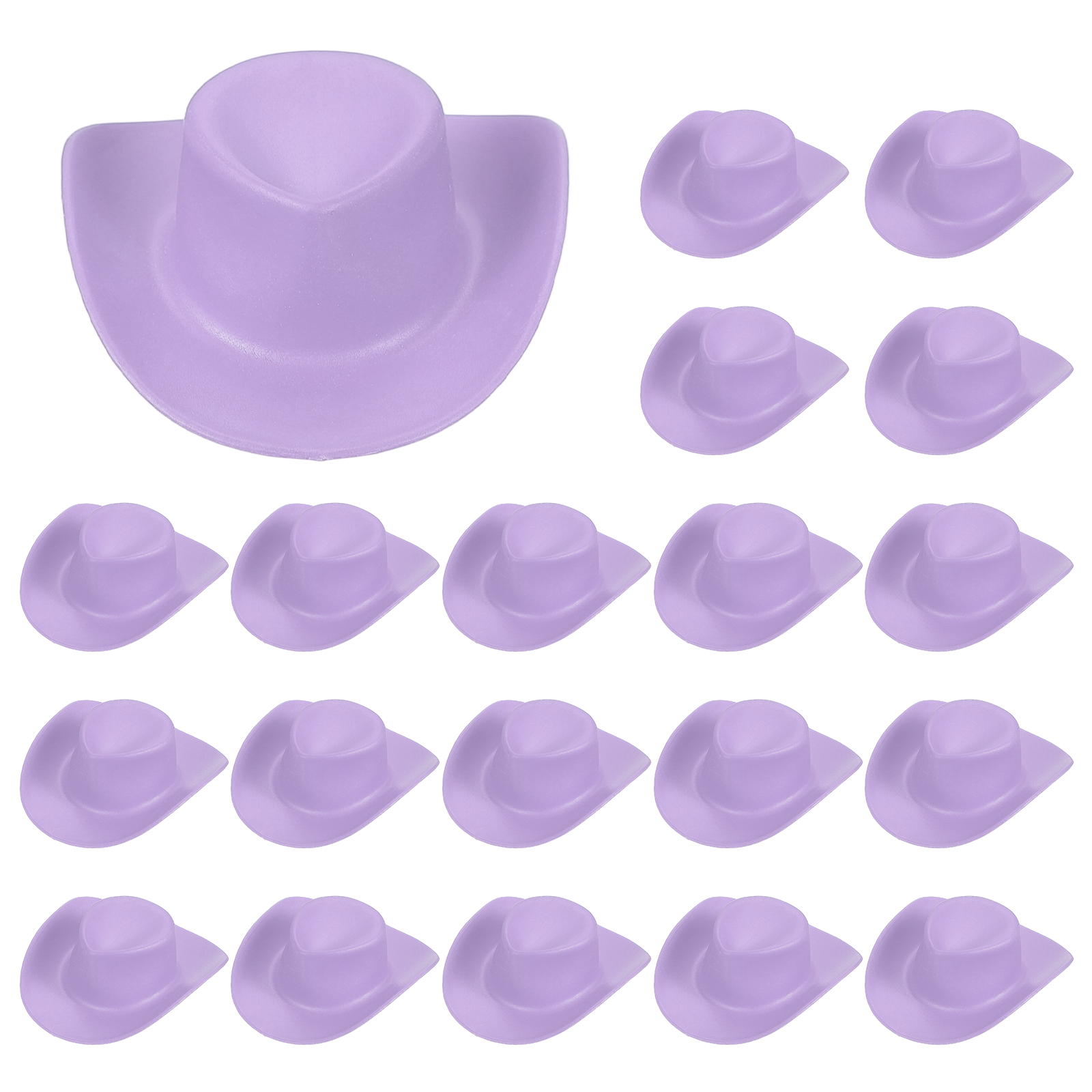Uxcell Mini Cowboy Hat, Plastic Purple Tiny Cowboy Cow Girl Hats for ...