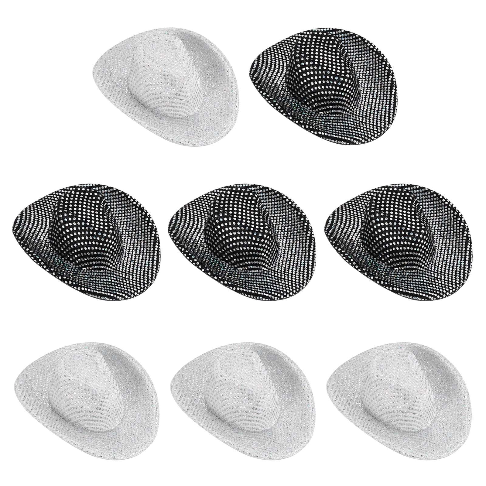 Uxcell Mini Cowboy Hats, 8 Pcs Miniature Western Cowboy Hat for Crafts ...