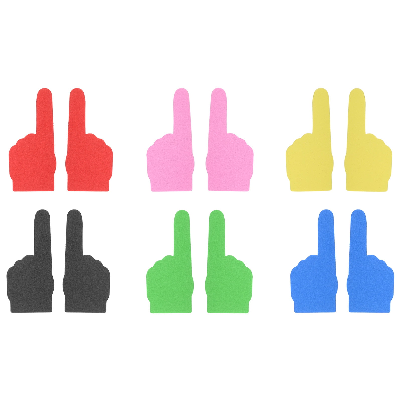 Uxcell Mini Foam Fingers 5.1 inch, 24 Pack Blank DIY Cheerleading Foam ...