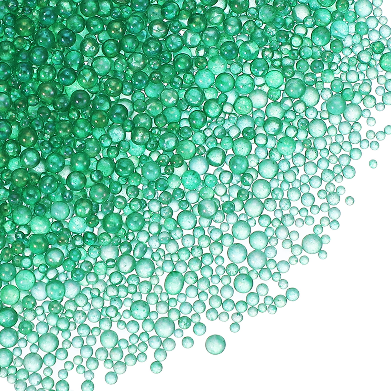 Uxcell Mini Glass Bubble Beads Tiny Iridescent Beads No Hole Water ...