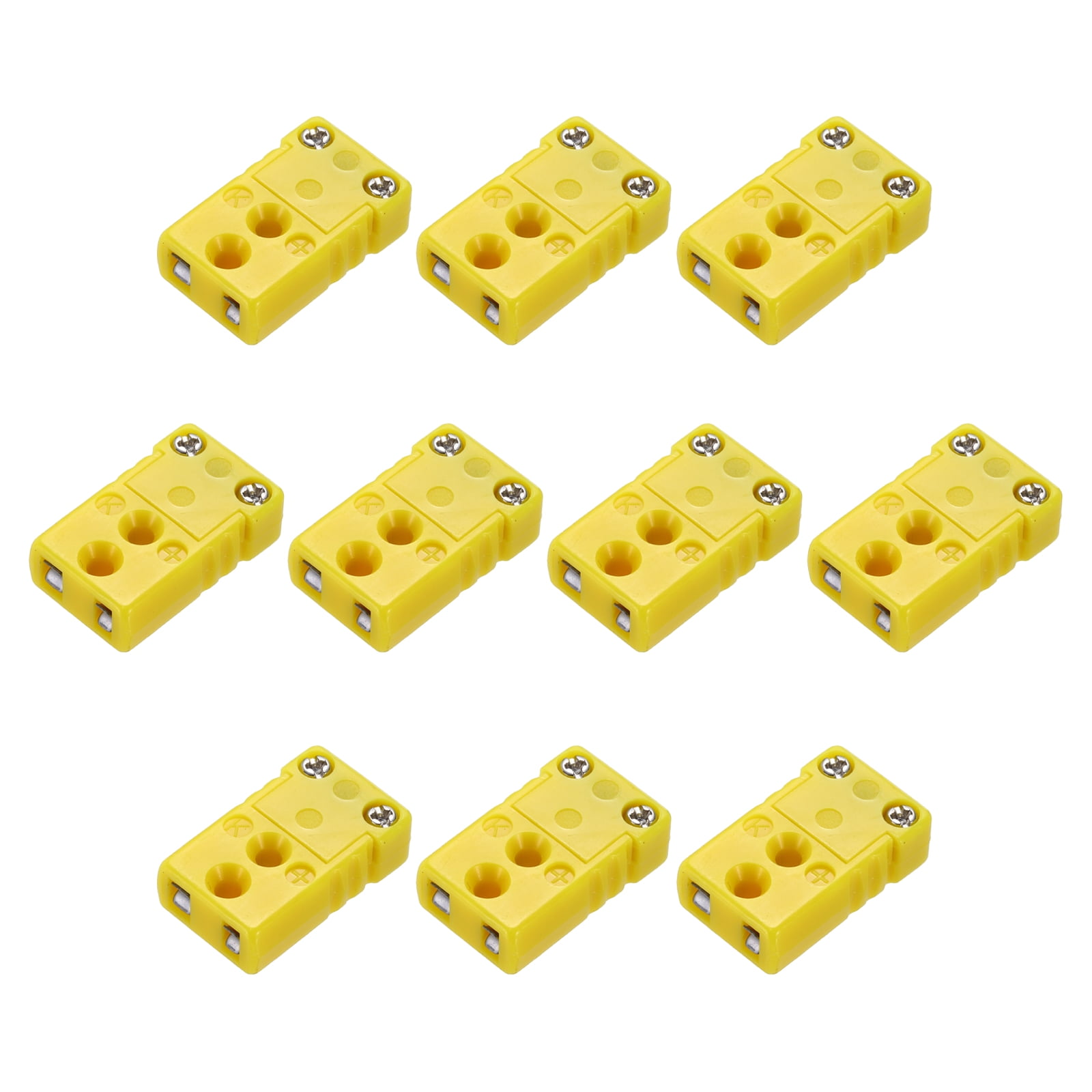 Uxcell Mini K Type Thermocouple Wire Connectors Female Plug Adapter ...