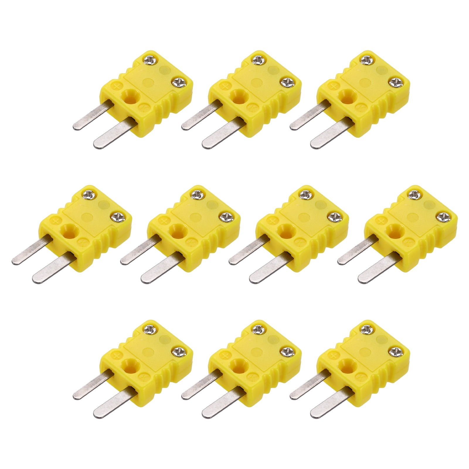 Uxcell Mini K Type Thermocouple Wire Connectors Male Plug Adapter High ...
