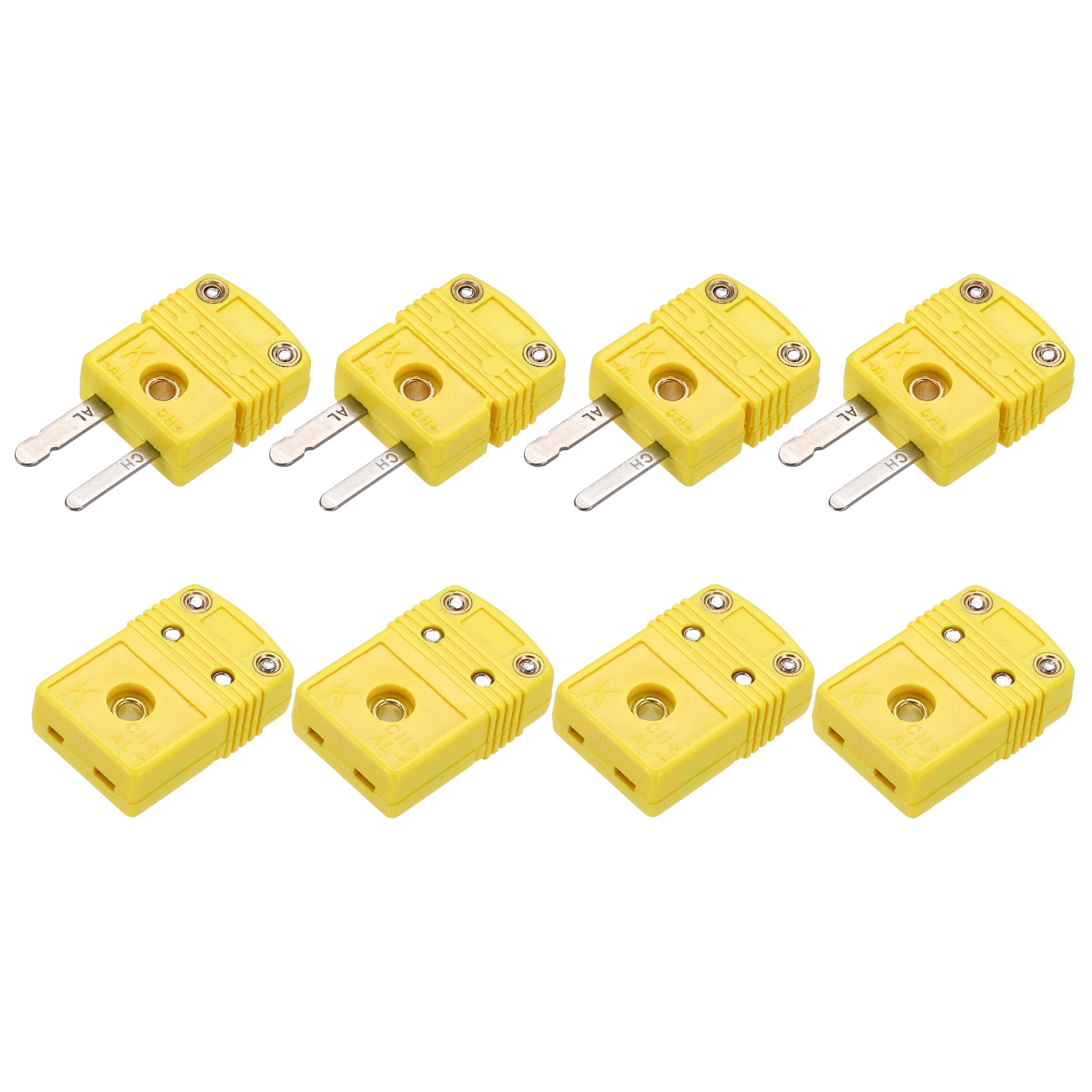 Uxcell Mini K Type Thermocouple Wire Connectors Male Plug Adapter High ...