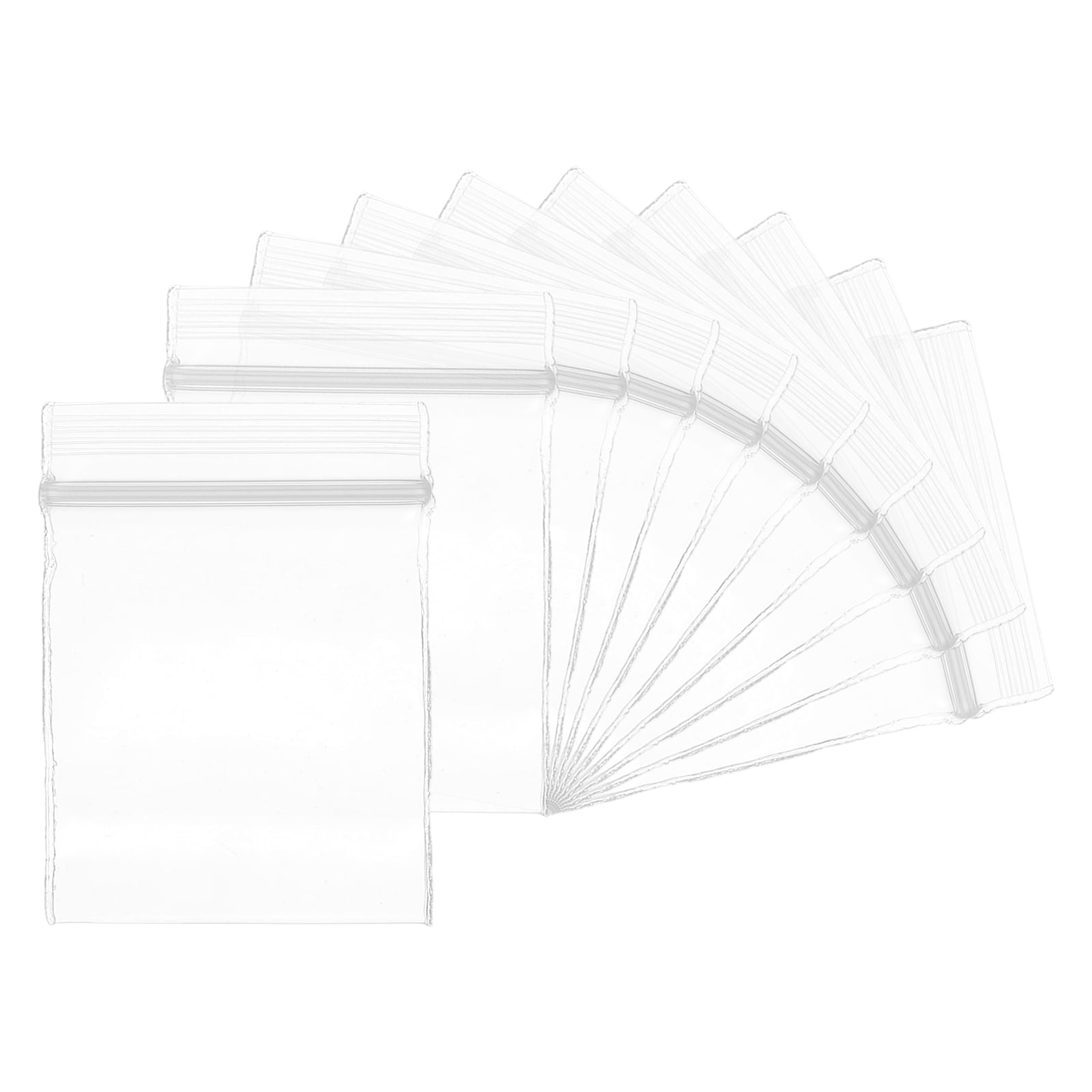 Uxcell Mini Plastic Bags, (1.2 x 1.6 Inch, Clear) (100 Pcs) 7.9 Mil ...