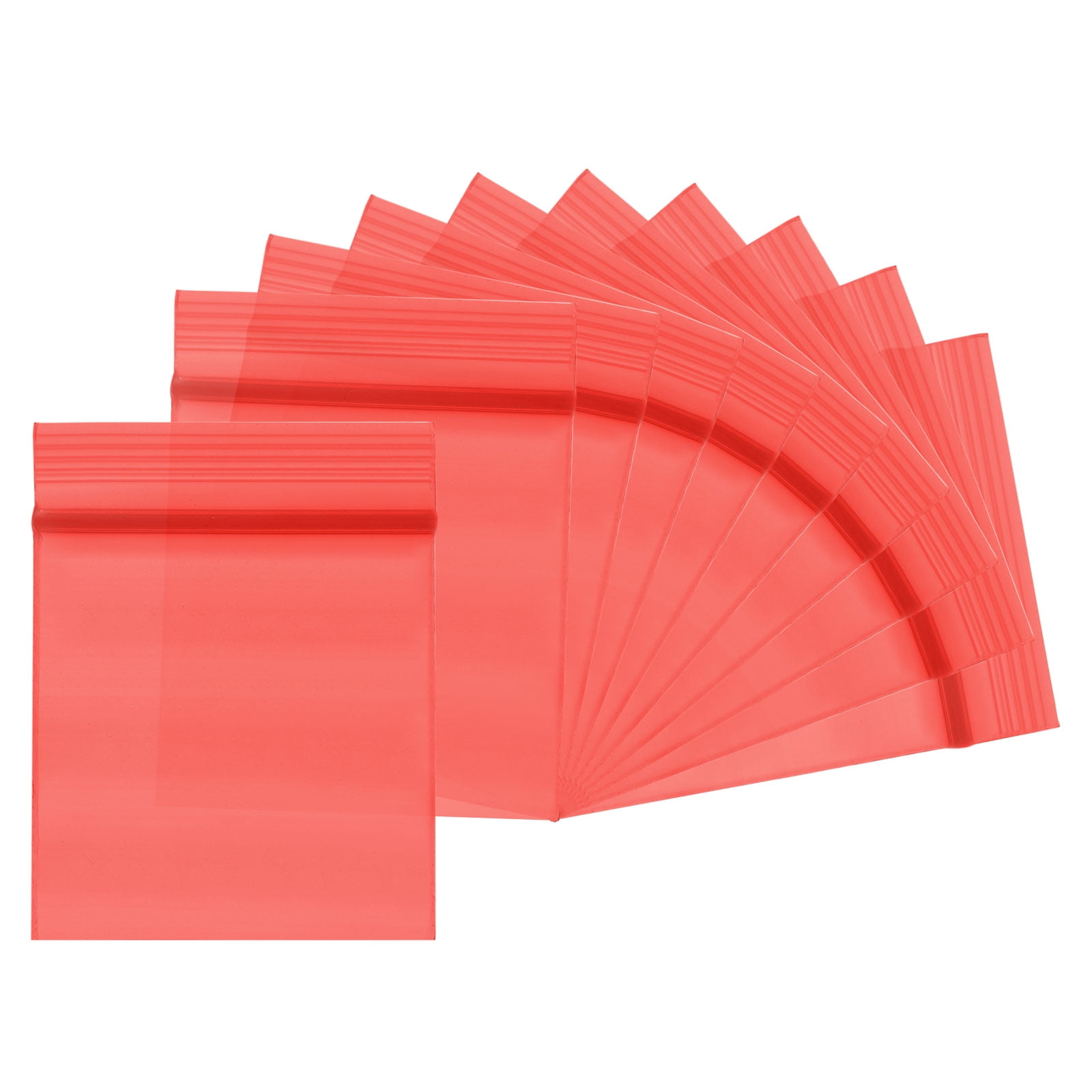 Uxcell Mini Plastic Bags, (1.2 x 1.6 Inch, Red) (100 Pcs) 7.9 Mil ...