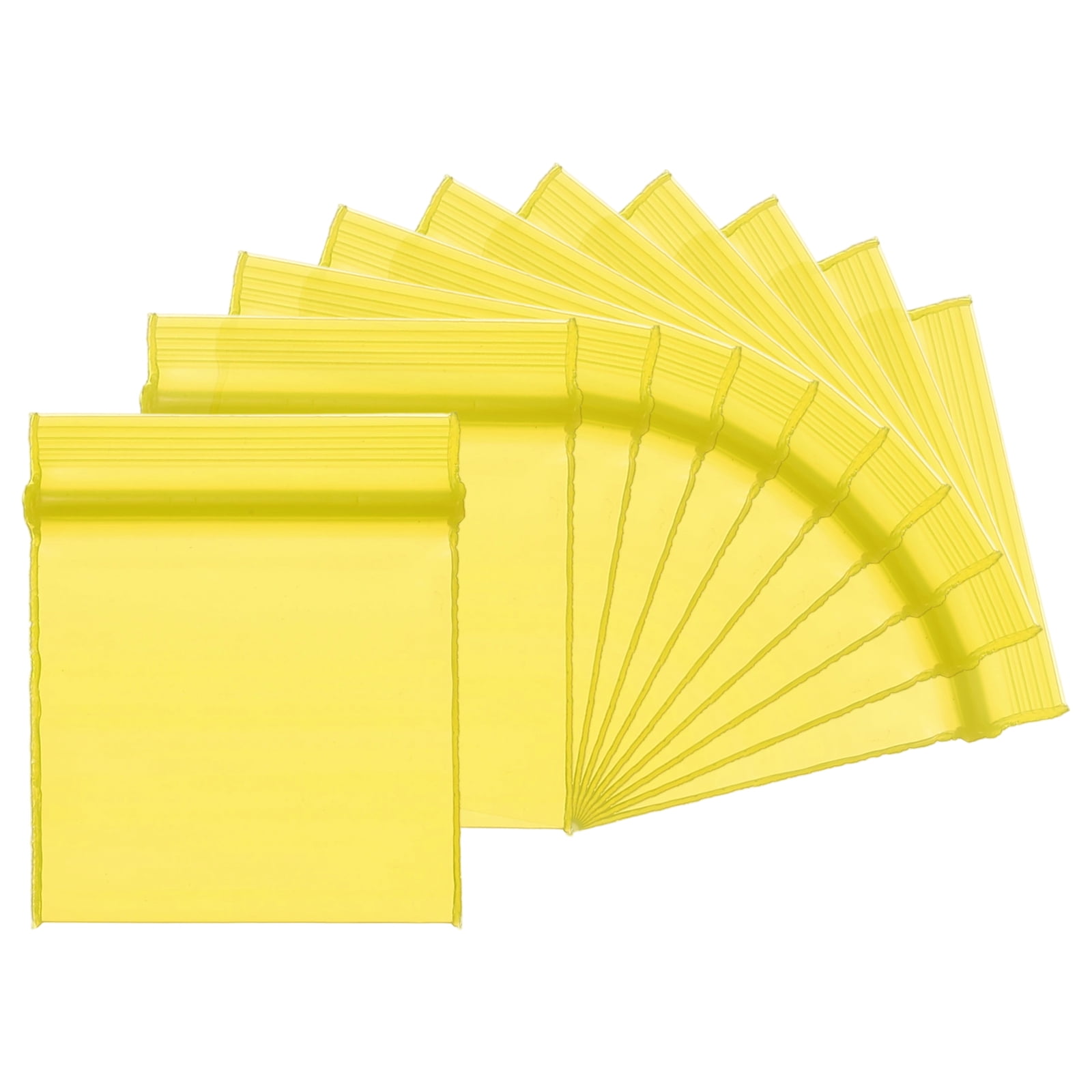 Uxcell Mini Plastic Bags, (1 x 1.2 Inch, Yellow) (100 Pcs) 7.9 Mil ...