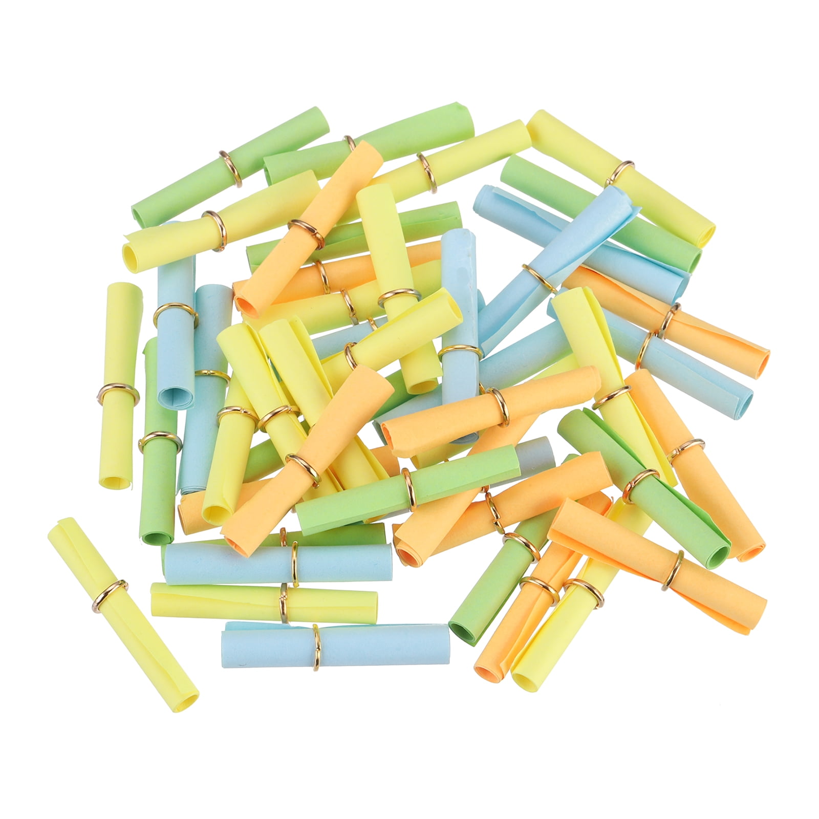 Uxcell Mini Vintage Message Paper Scrolls, 25Pcs x 4 Mixed Color ...
