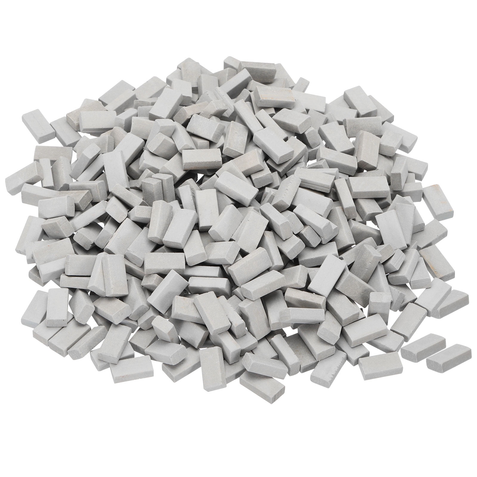 Uxcell Miniature Bricks Clay Mini Wall Brick for Model Building Grey ...