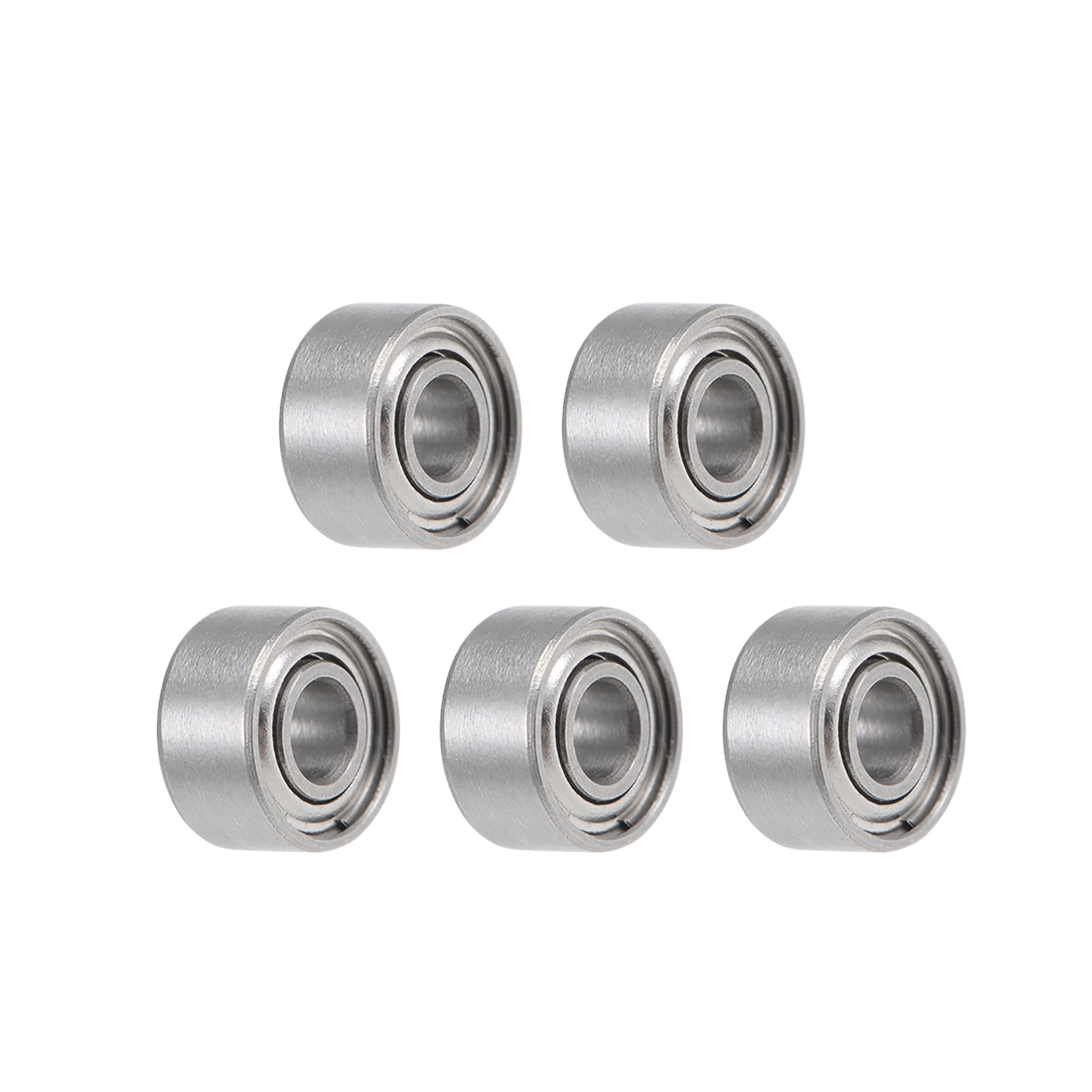 Uxcell Miniature Deep Groove Ball Bearing Double Shield Type Stainless ...