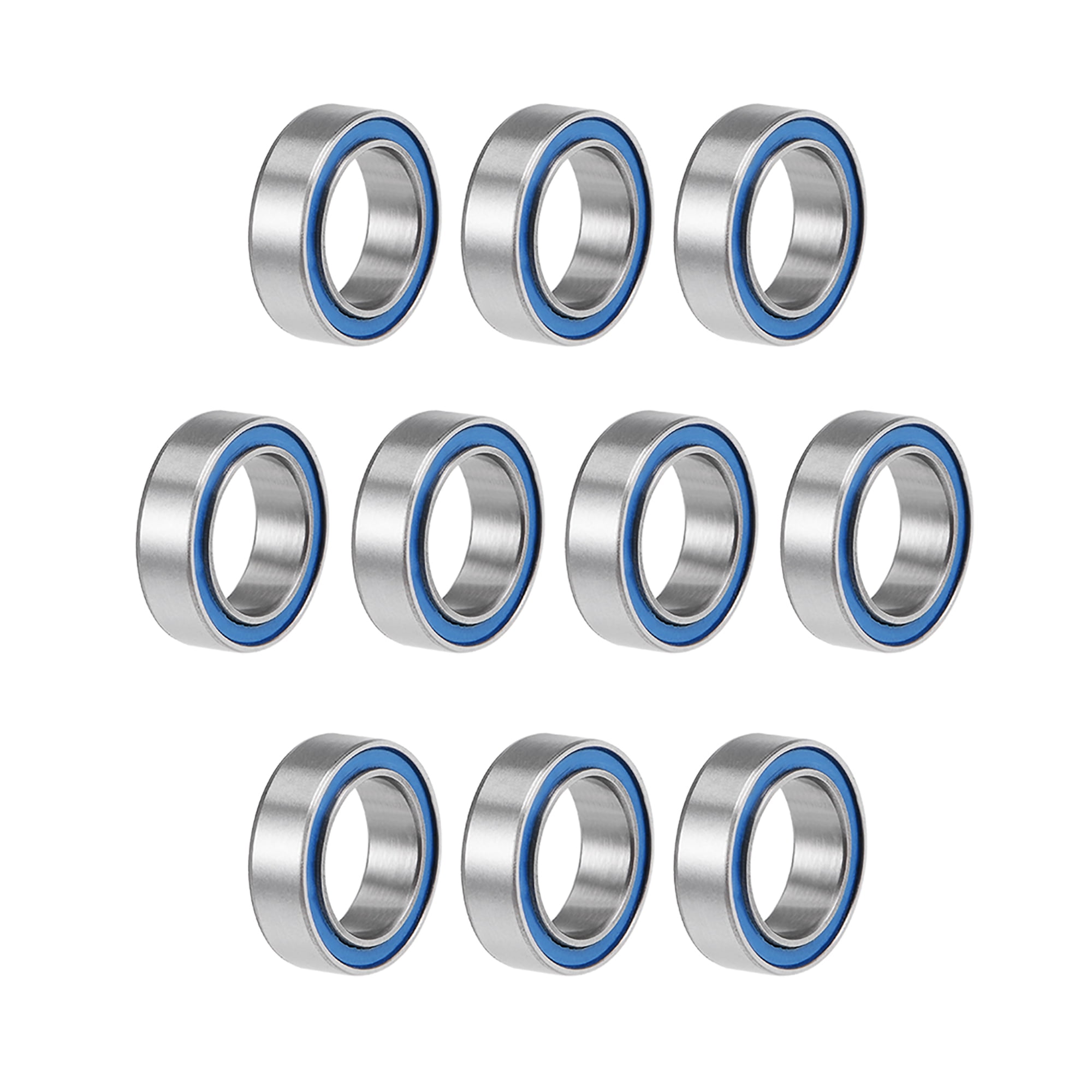 Uxcell Miniature Deep Groove Ball Bearings Double Seal Chrome Steel ...