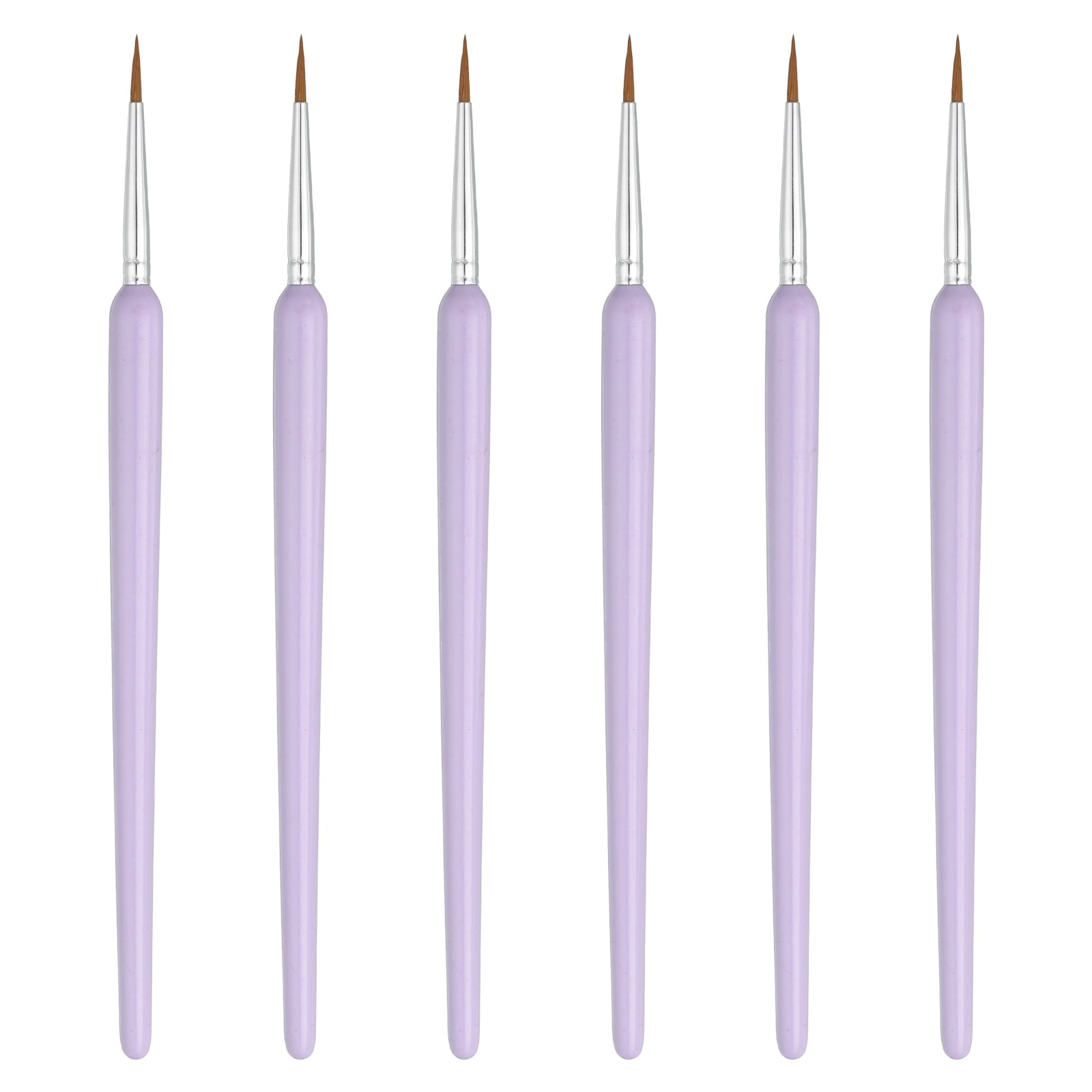 Uxcell Miniature Detail Paint Brushes, 12mm Round Pointed Small Fine ...