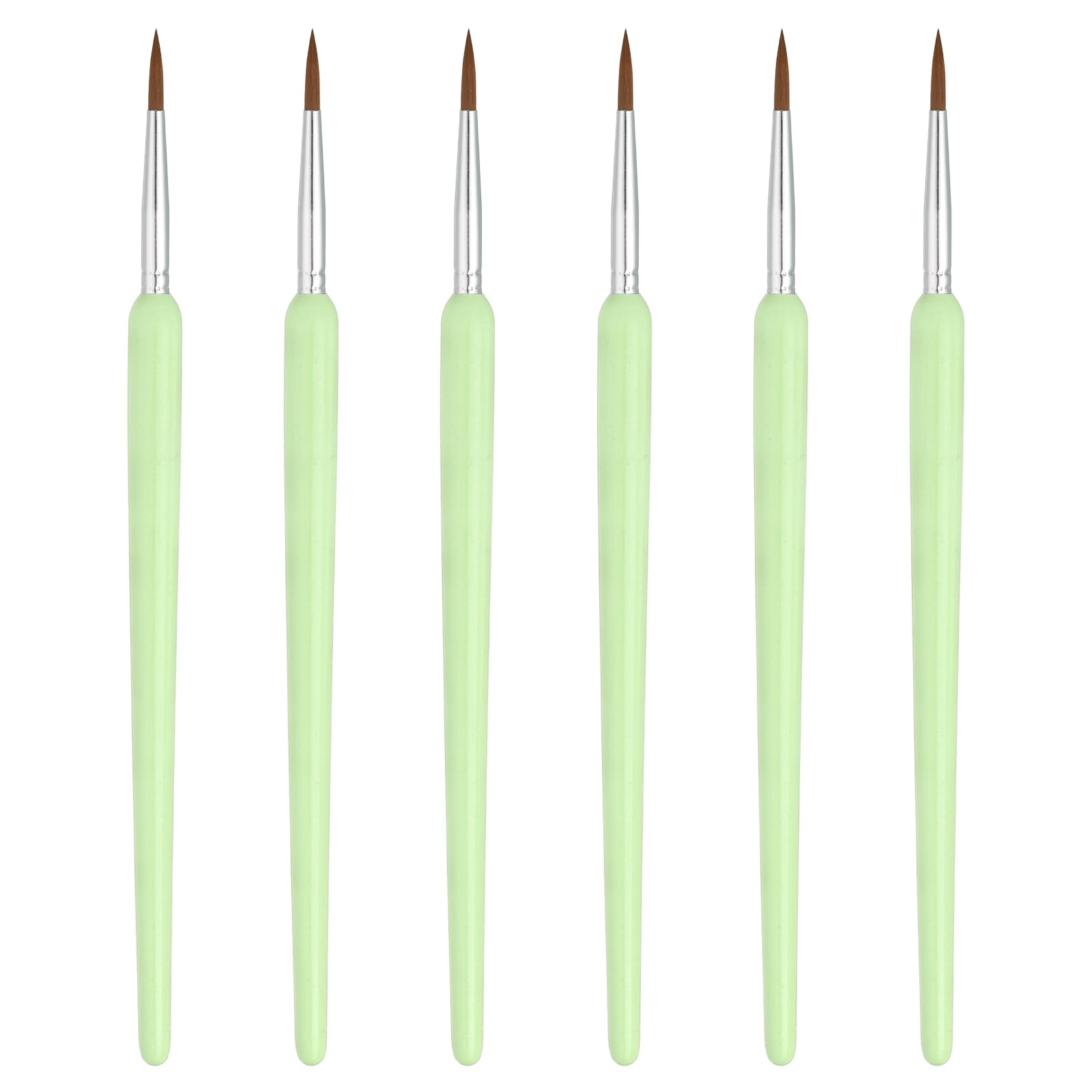 Uxcell Miniature Detail Paint Brushes, 14mm Round Pointed Small Fine ...