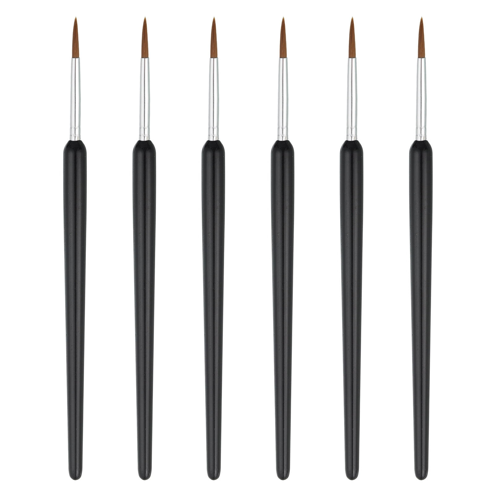 Uxcell Miniature Detail Paint Brushes, 24mm Round Pointed Small Fine ...