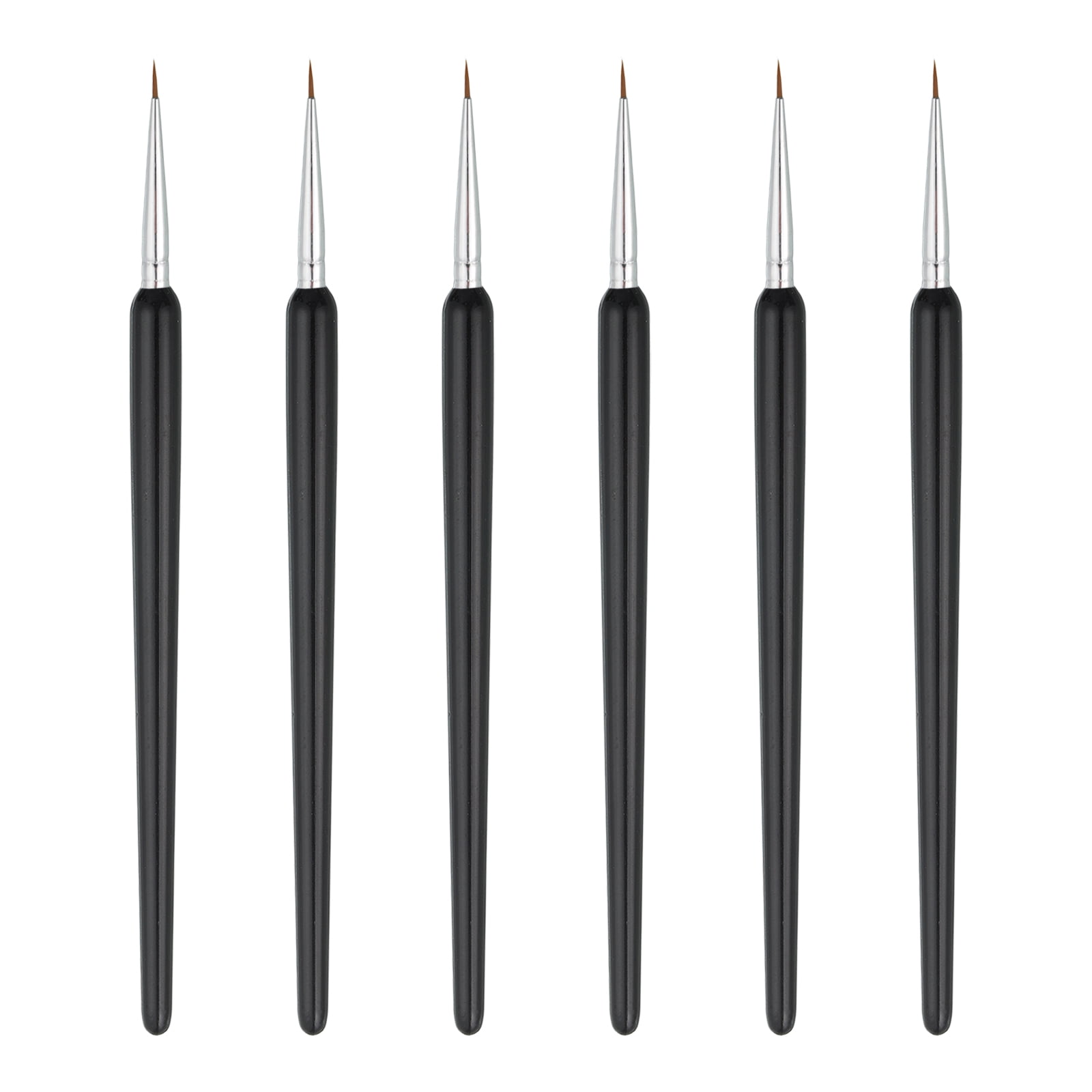 Uxcell Miniature Detail Paint Brushes, 8mm Round Pointed Small Fine Tip ...