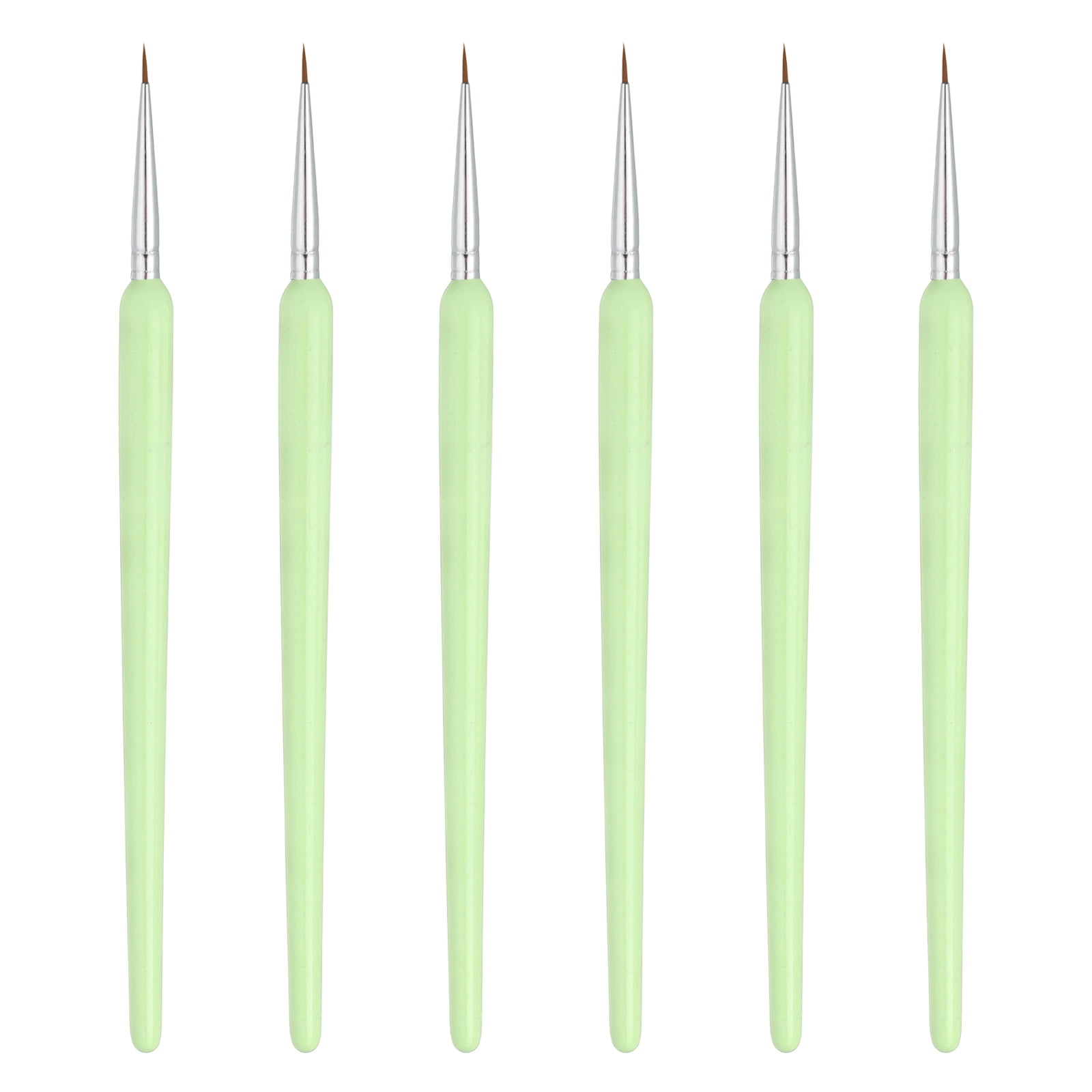 Uxcell Miniature Detail Paint Brushes, 8mm Round Pointed Small Fine Tip ...