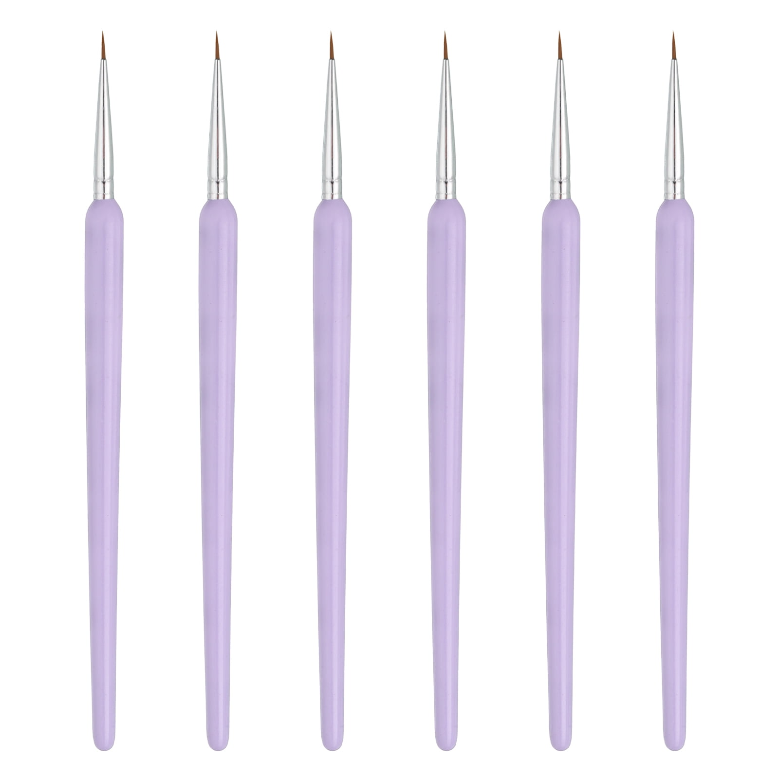Uxcell Miniature Detail Paint Brushes, 8mm Round Pointed Small Fine Tip ...
