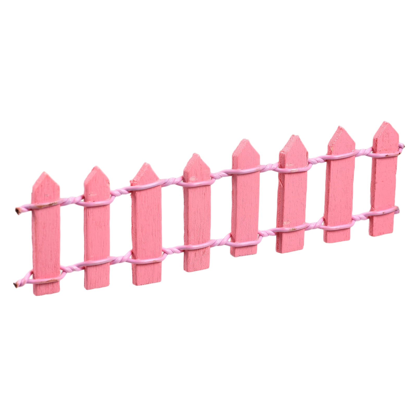 Uxcell Miniature Garden Fence, 3.6 Inch Long Decorative Picket Fence ...