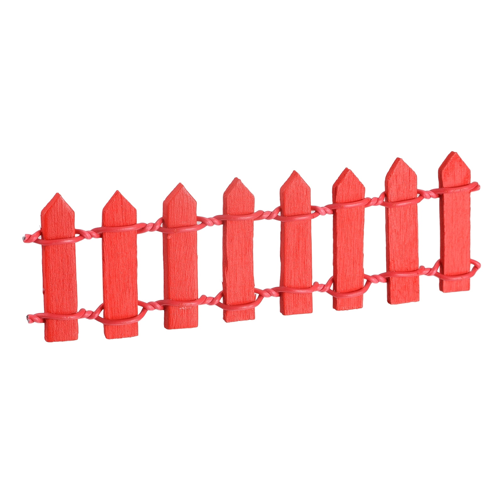 Uxcell Miniature Garden Fence, 3.6 Inch Long Decorative Picket Fence ...