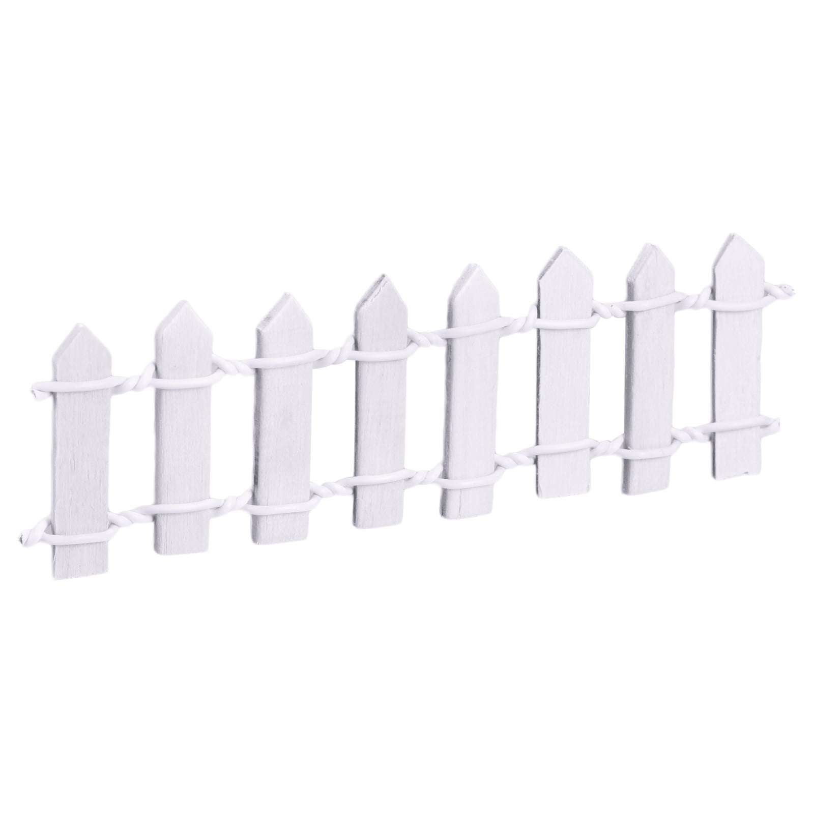 Uxcell Miniature Garden Fence, 3.6 Inch Long Decorative Picket Fence ...