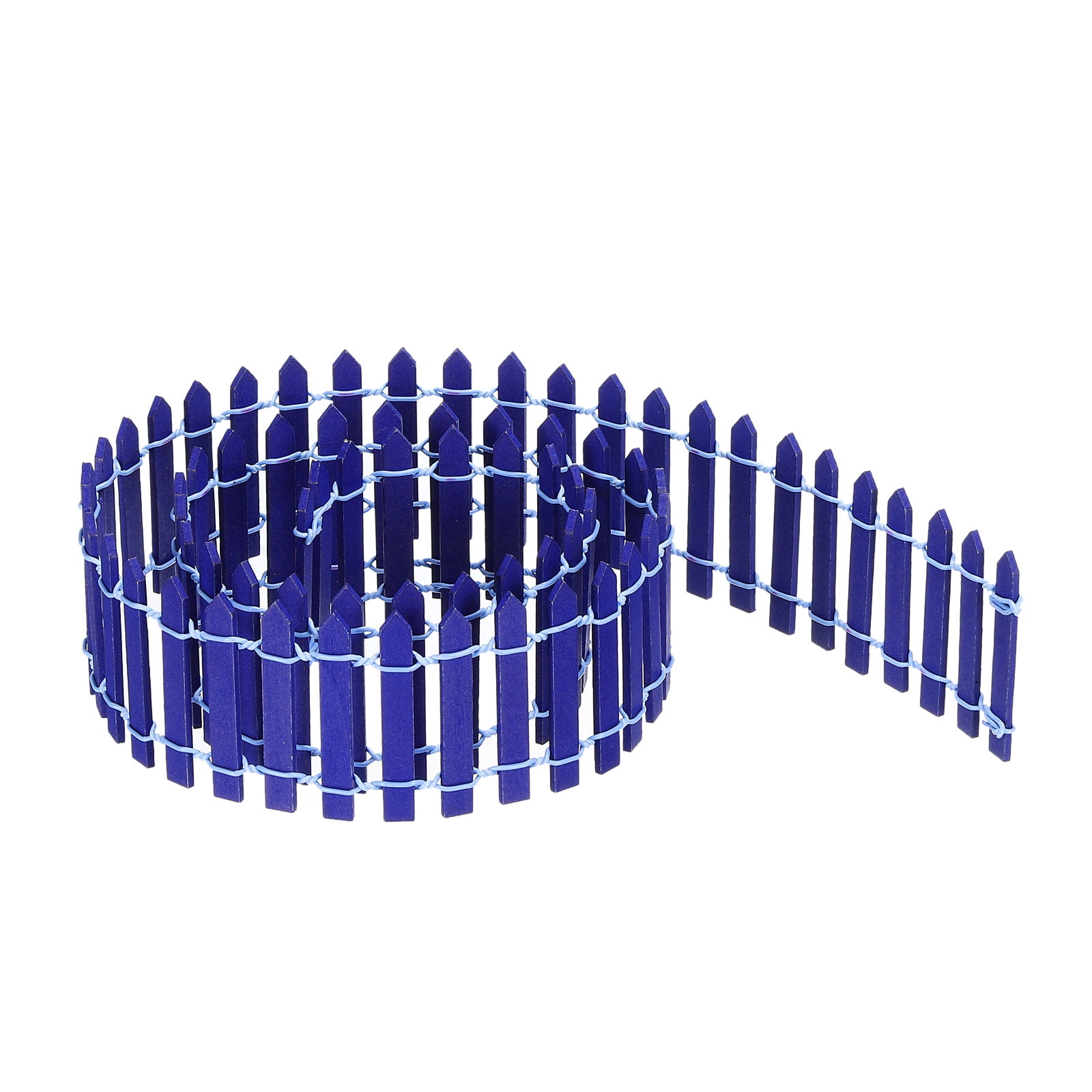 Uxcell Miniature Garden Fence 35 Inch Long DIY Picket Fence Mini ...