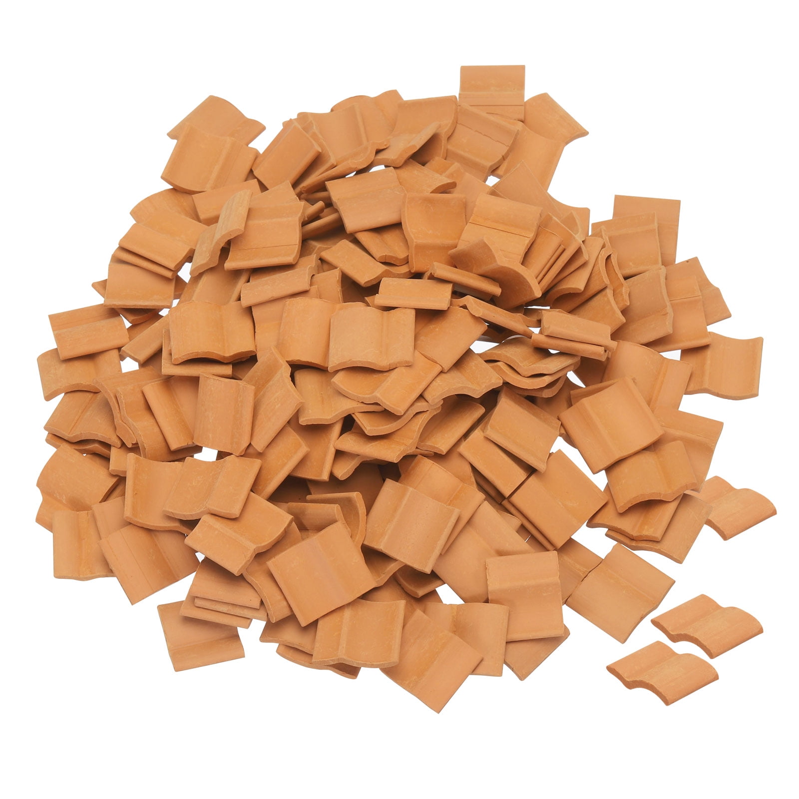 Uxcell Miniature Roof Tiles Clay Model Roof Tiles Mini DIY Tiles Model ...
