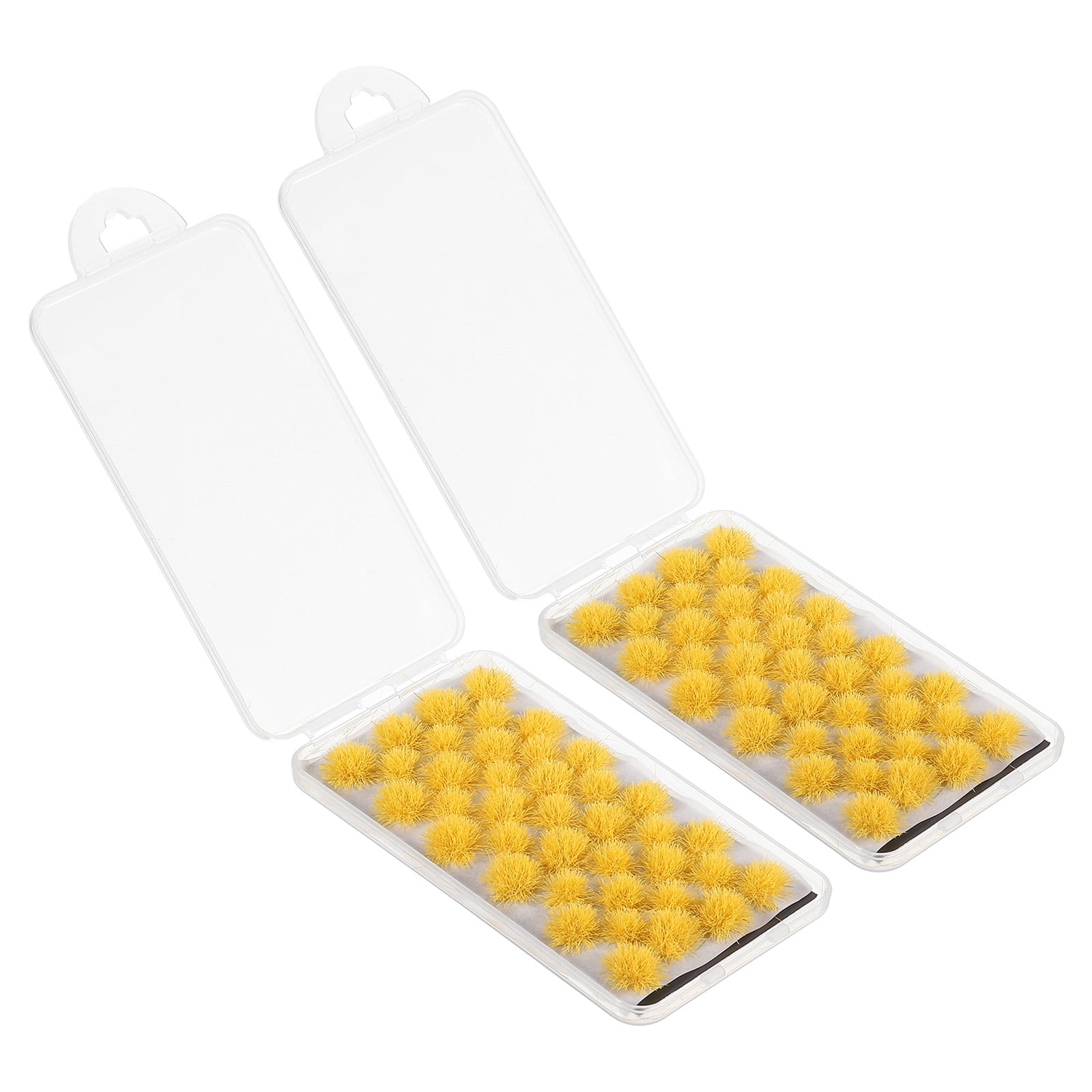 Uxcell Miniature Static Artificial Grass Tuft Terrain Model, Yellow 2 ...