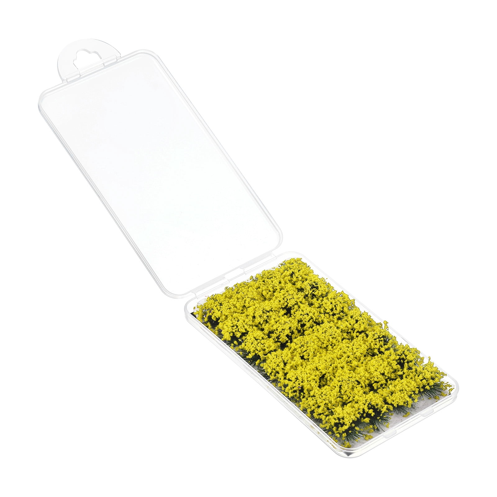 Uxcell Miniature Static Flower Cluster Grass Tuft Model, Yellow 1 Set ...