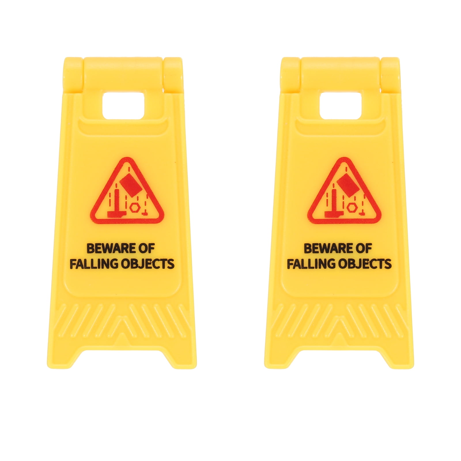 Uxcell Miniature Warning Sign, Beware Of Falling Objects Signs, Plastic ...