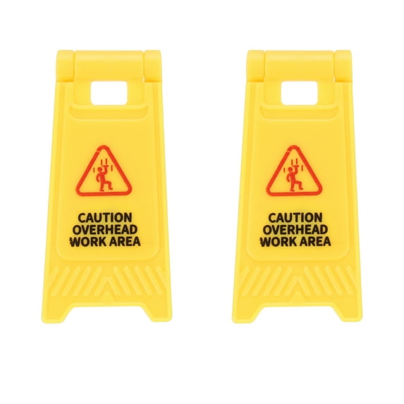 Uxcell Miniature Warning Sign, Caution Overhead Work Area Signs ...