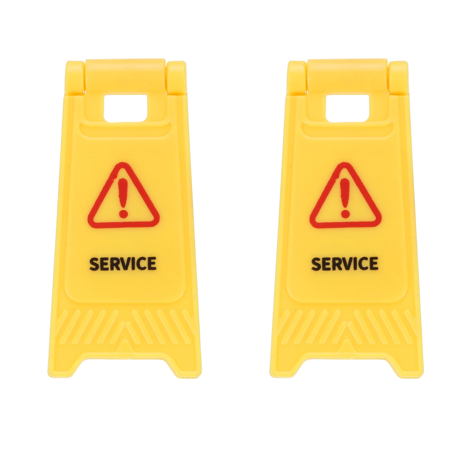 Uxcell Miniature Warning Sign, Service Signs, Plastic Street Scene ...