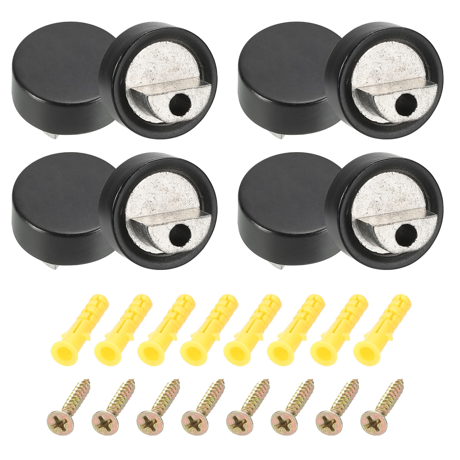 Uxcell Mirror Holders Clips, 8Pcs Mirror Mounting Clips for 6-7mm Thick ...