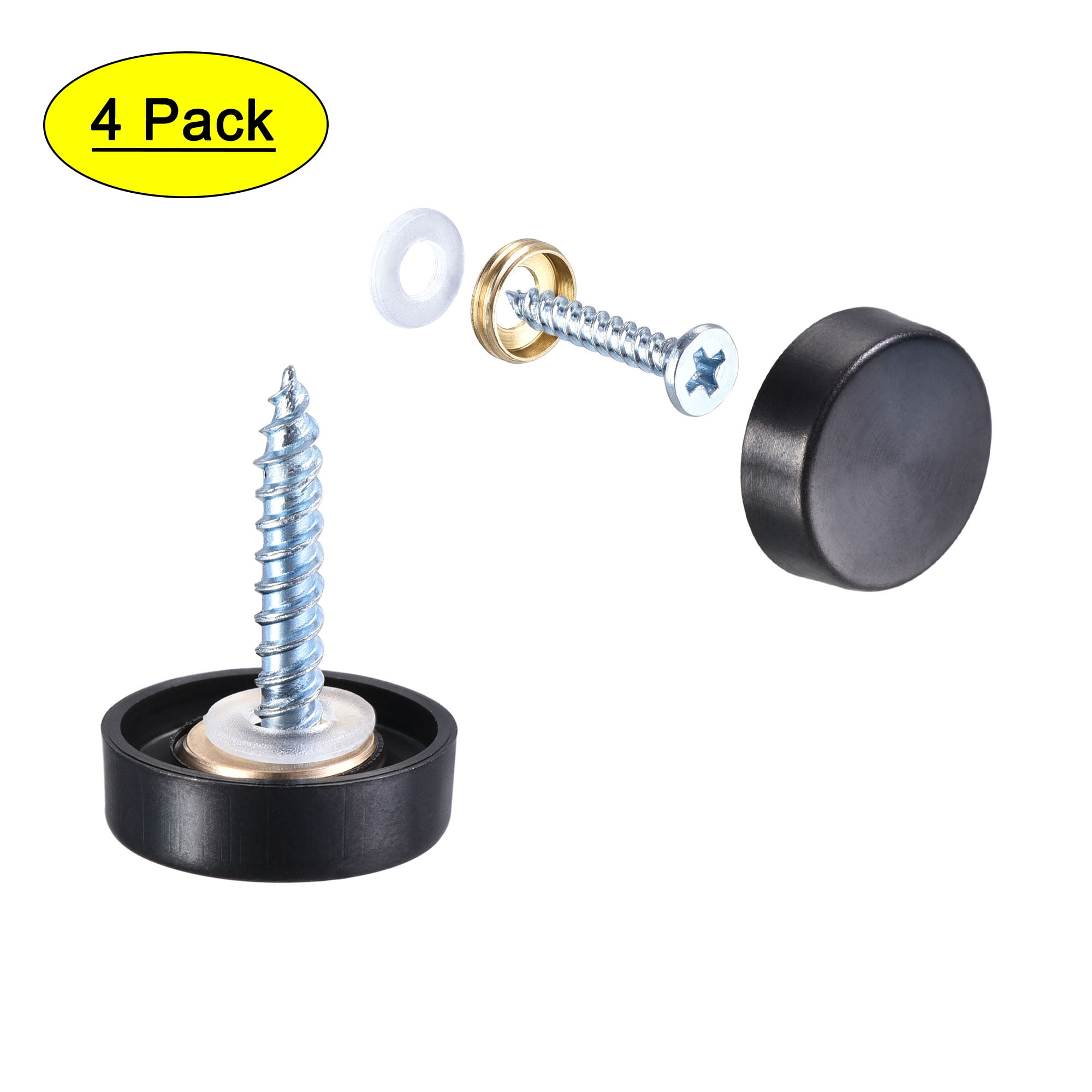 Uxcell Mirror Screws Decorative Cap Fasteners Cover Nails, Wire Drawing ...