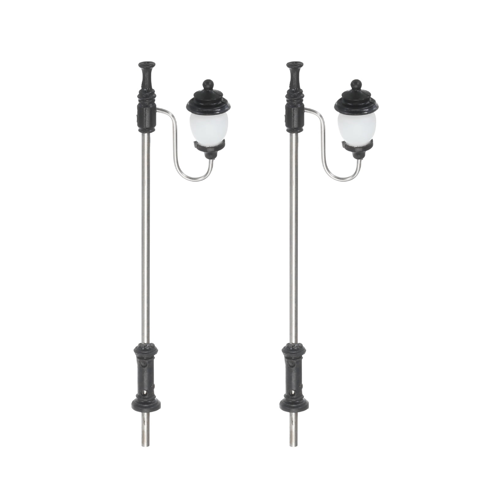Uxcell Model Railway Train Lamp Post 2.7" White 1:100 Scale LEDs New 3V ...