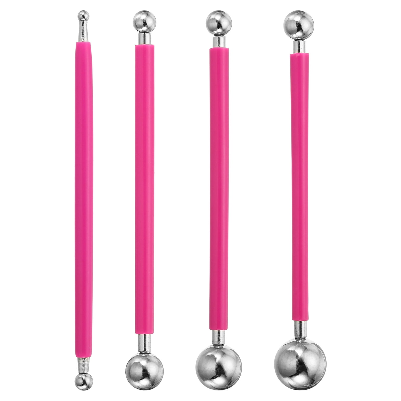 Uxcell Modeling Ball Tools, Stainless Steel Embossing Stylus Tool, Red ...