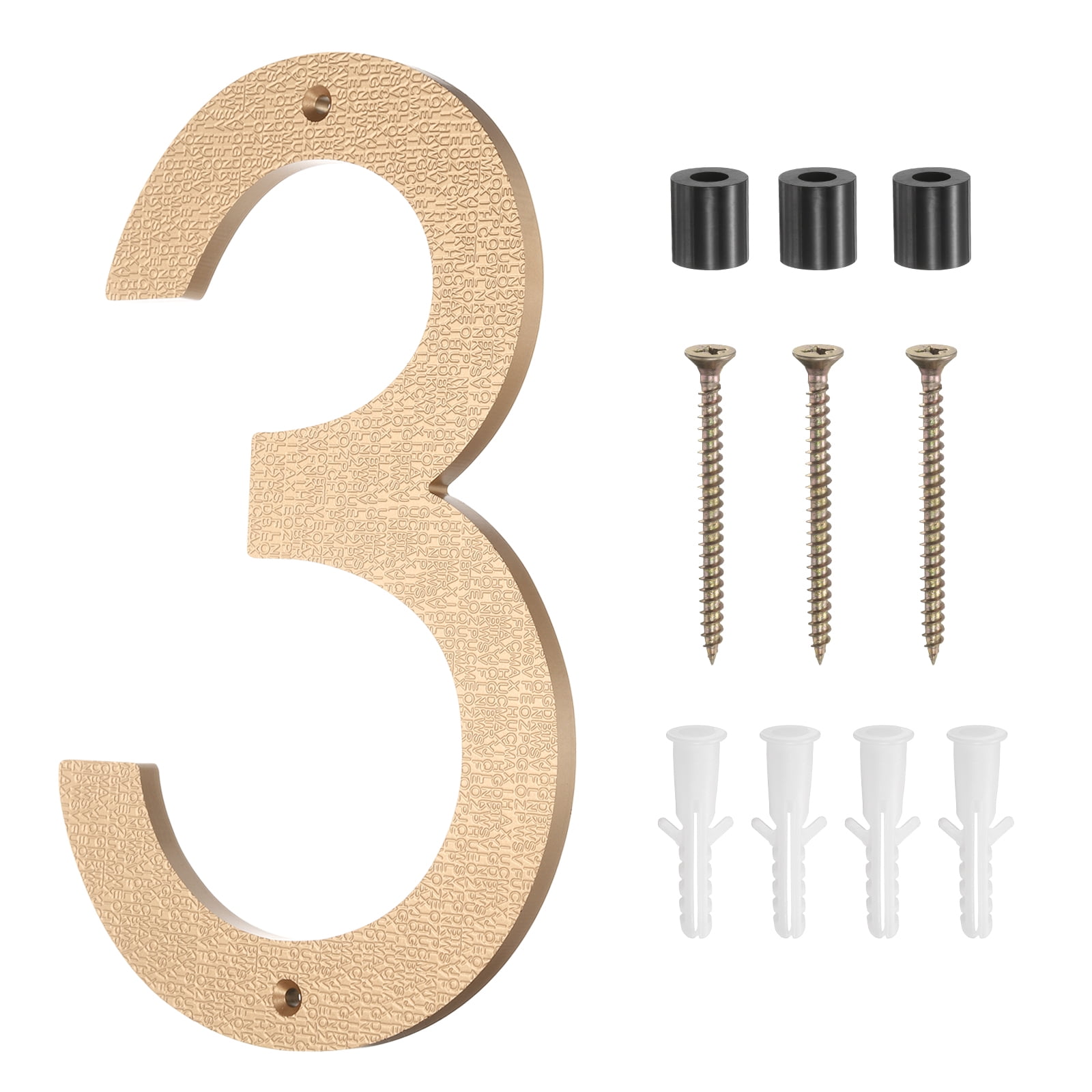 Uxcell Modern House Numbers for Outside, 10 Inch Floating Metal Large ...