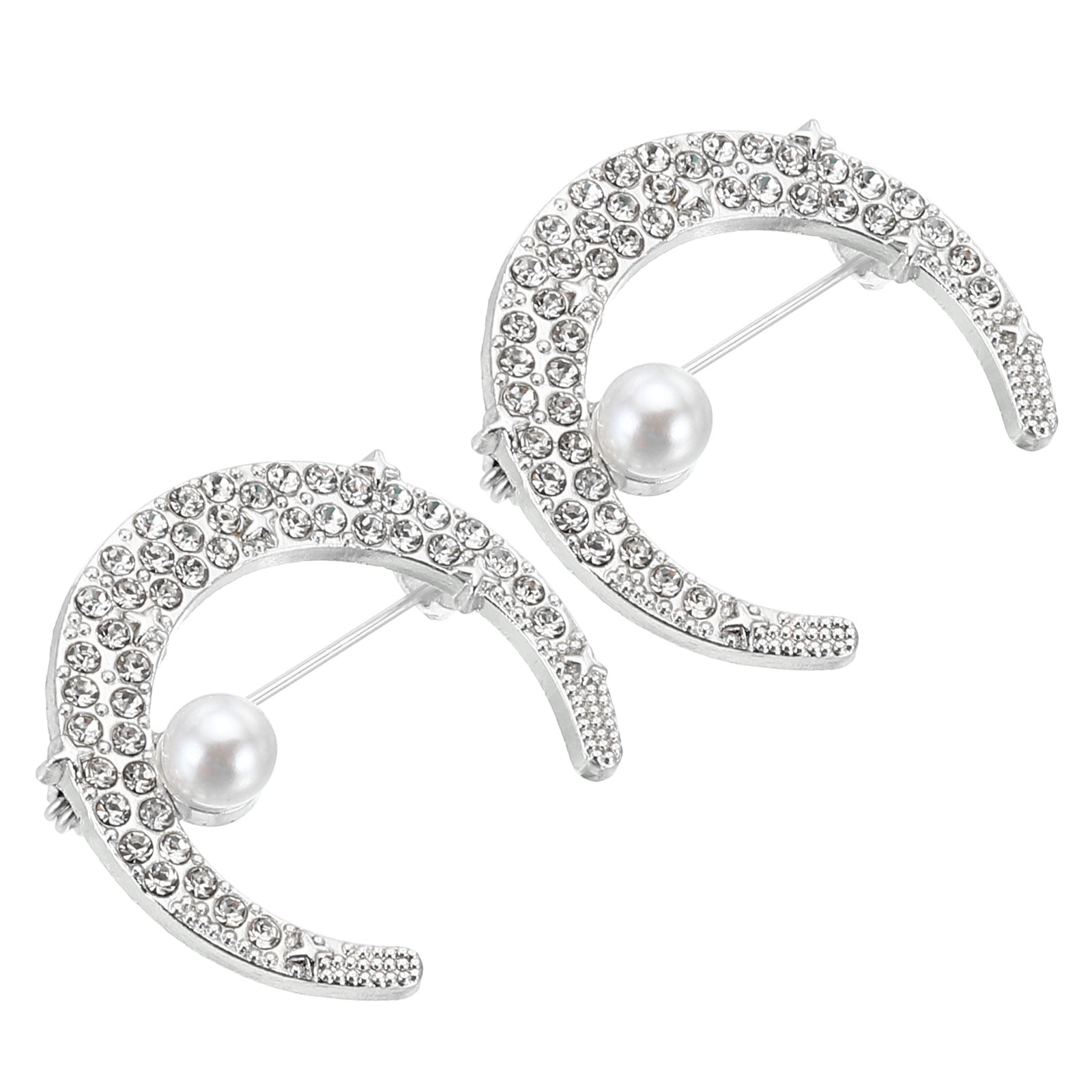 Uxcell Moon Safety Decorative Pin, 2Pcs Anti Exposure, Silver - Walmart.com