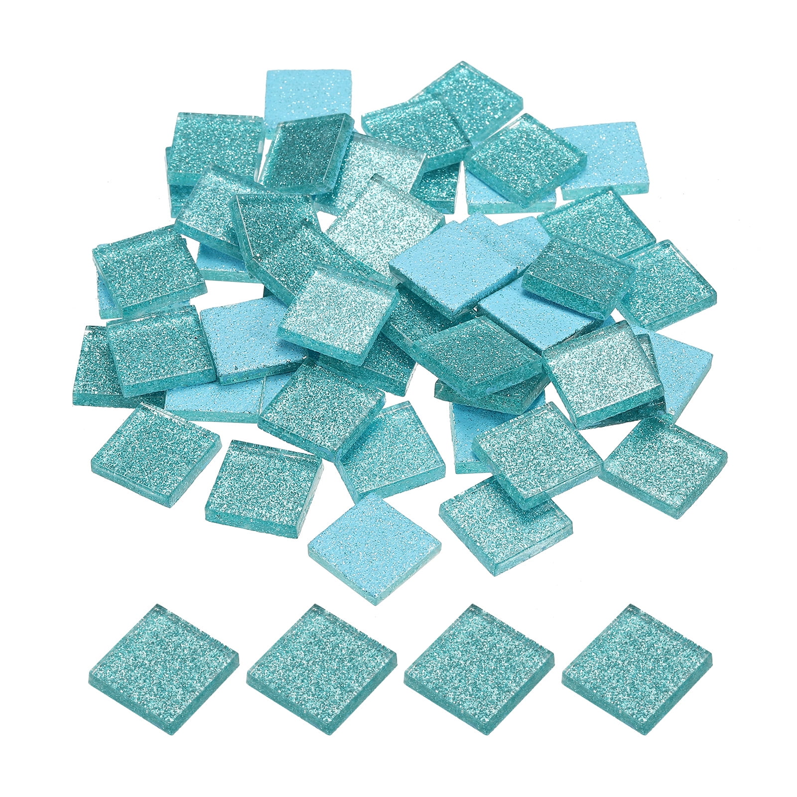 Uxcell Mosaic Tiles, Glass Tiles 2 x 2cm for DIY Crafts, 50Pack(200g ...