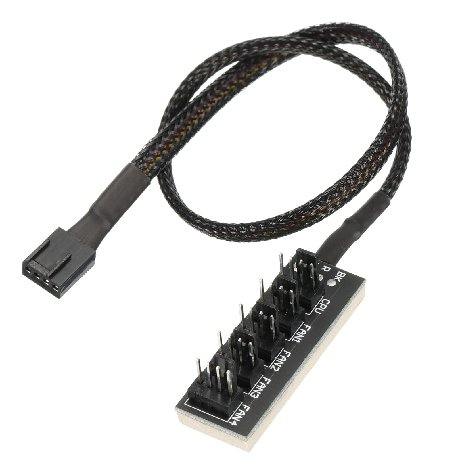 Uxcell Motherboard PWM Fan Splitter Cable 4 Pin 5 Way PC CPU Cooling ...