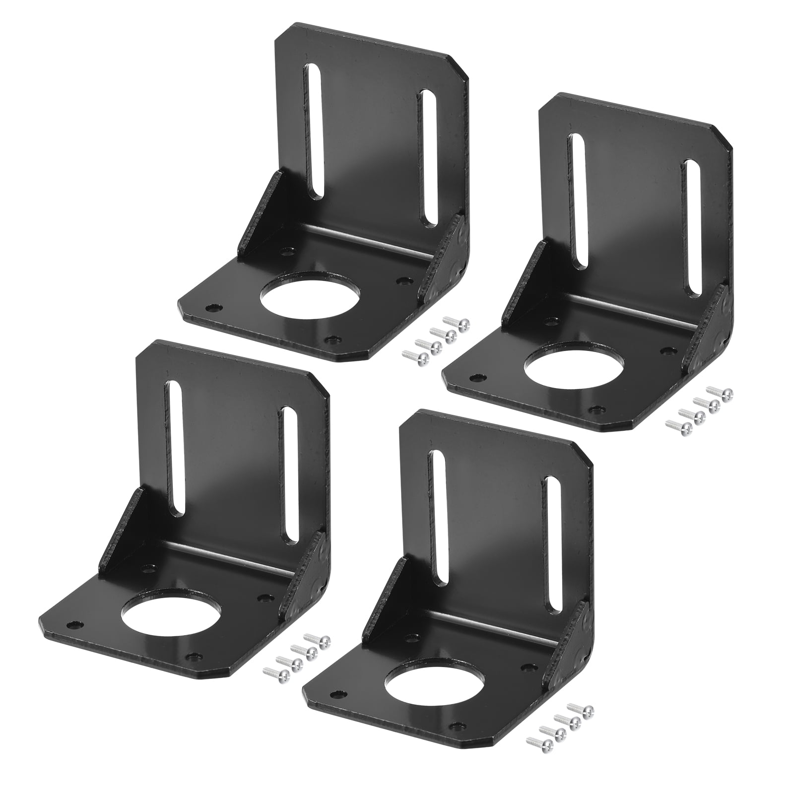 Uxcell Motor Bracket Motor Mounting Holder 53x50x51mm Black for NEMA 17 ...