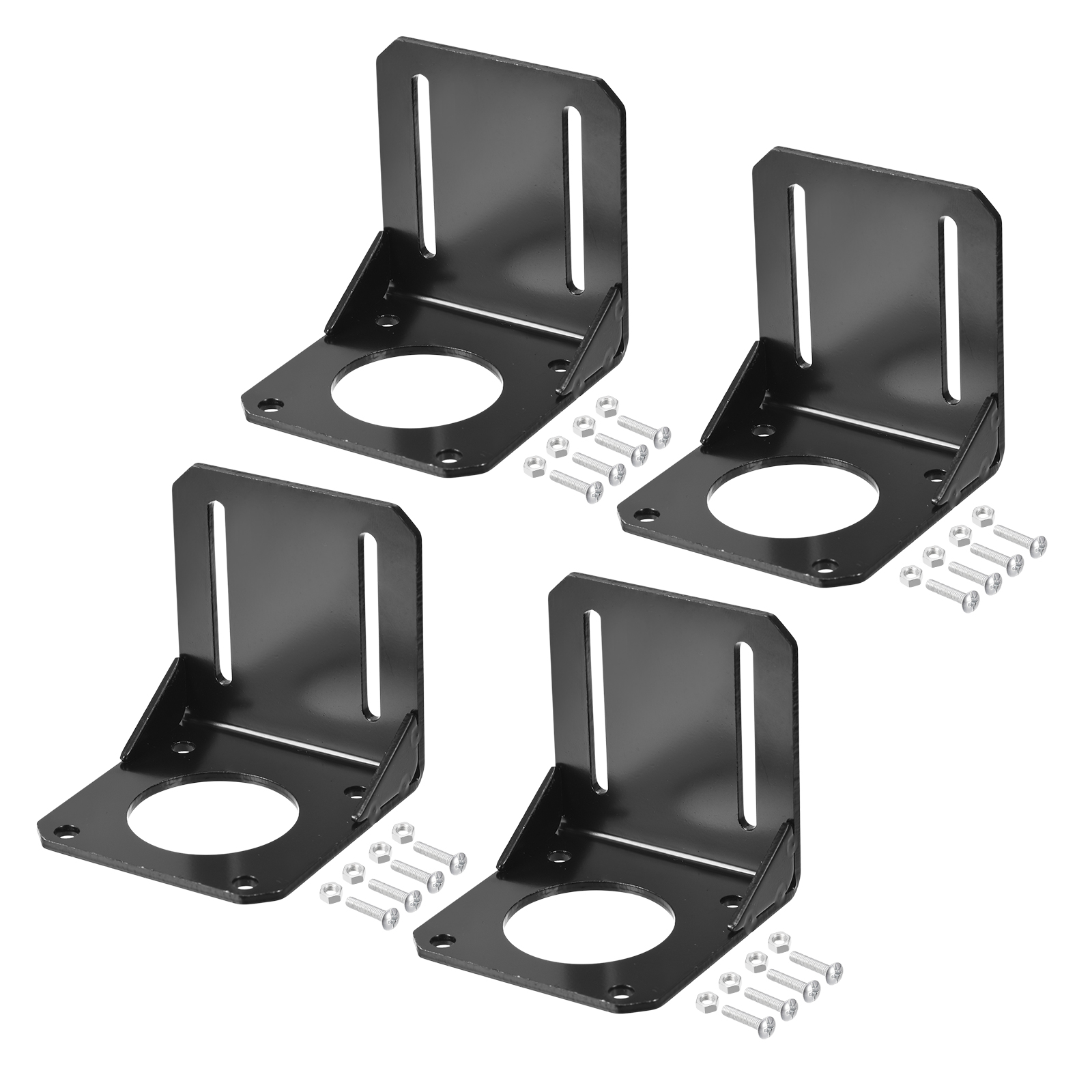 Uxcell Motor Bracket Motor Mounting Holder 68x65x68mm Black for NEMA 23 ...