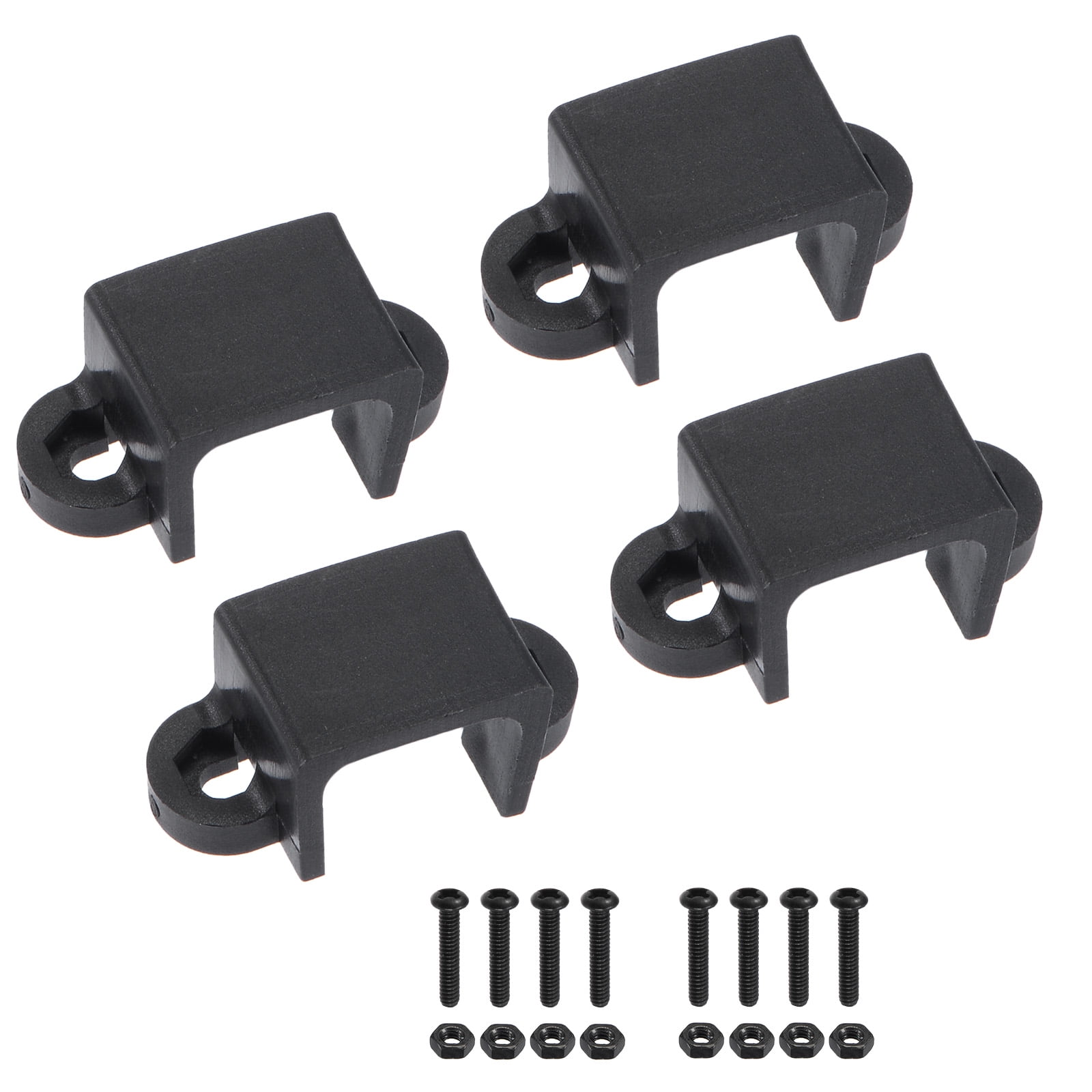 Uxcell Motor Mounting Bracket Motor Base 11.5mm Black with Screws Nuts ...