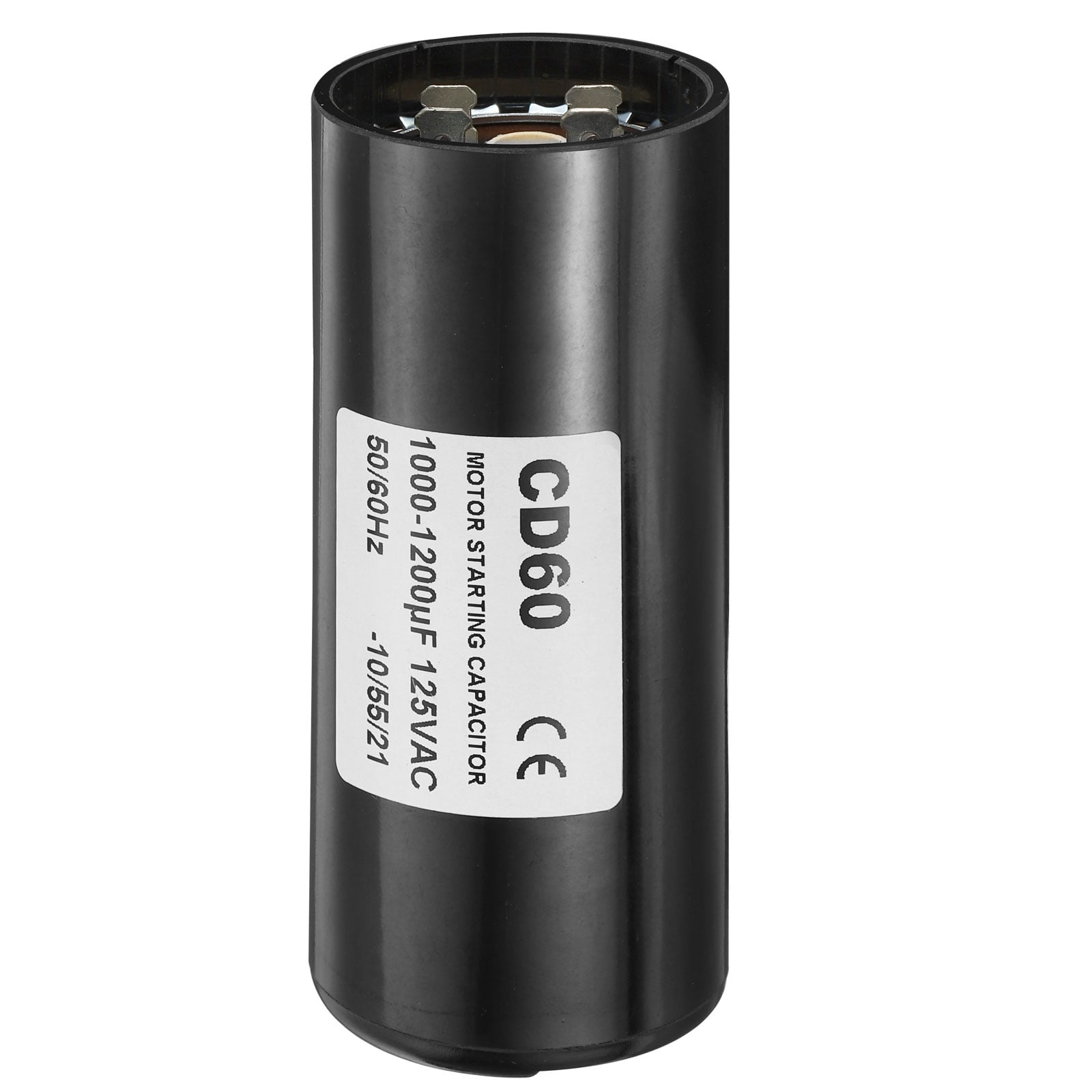 Uxcell Motor Start Capacitor 1000-1200uF/Mfd 125V 50/60Hz CD60 Run ...