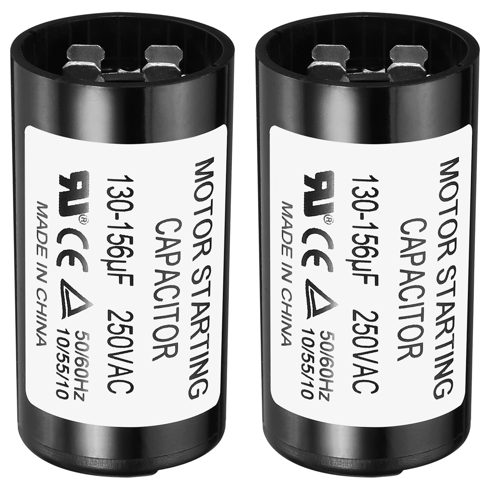 Uxcell Motor Start Capacitor 130-156uF/Mfd 250V 50/60Hz CD60 Run ...