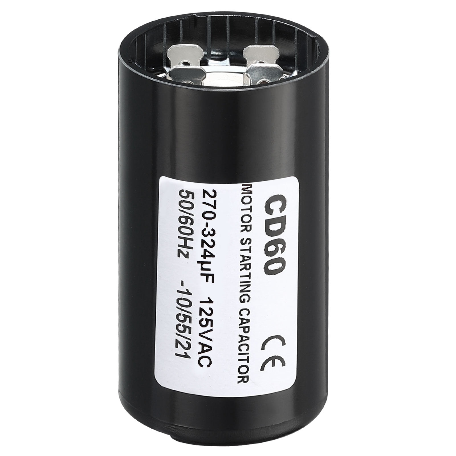 Uxcell Motor Start Capacitor 270-324uF/Mfd 125V 50/60Hz CD60 Run ...