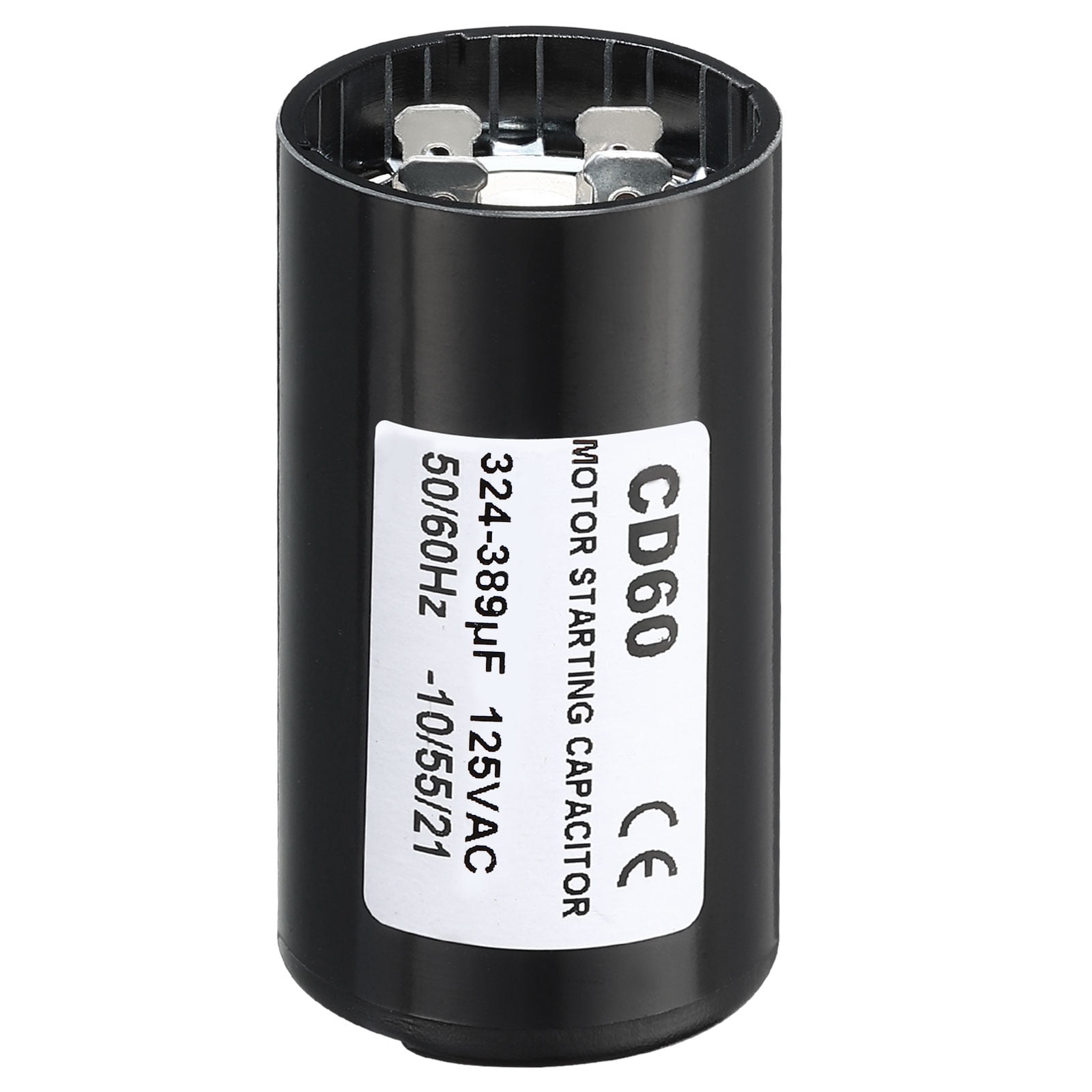 Uxcell Motor Start Capacitor 324-389uF/Mfd 125V 50/60Hz CD60 Run ...