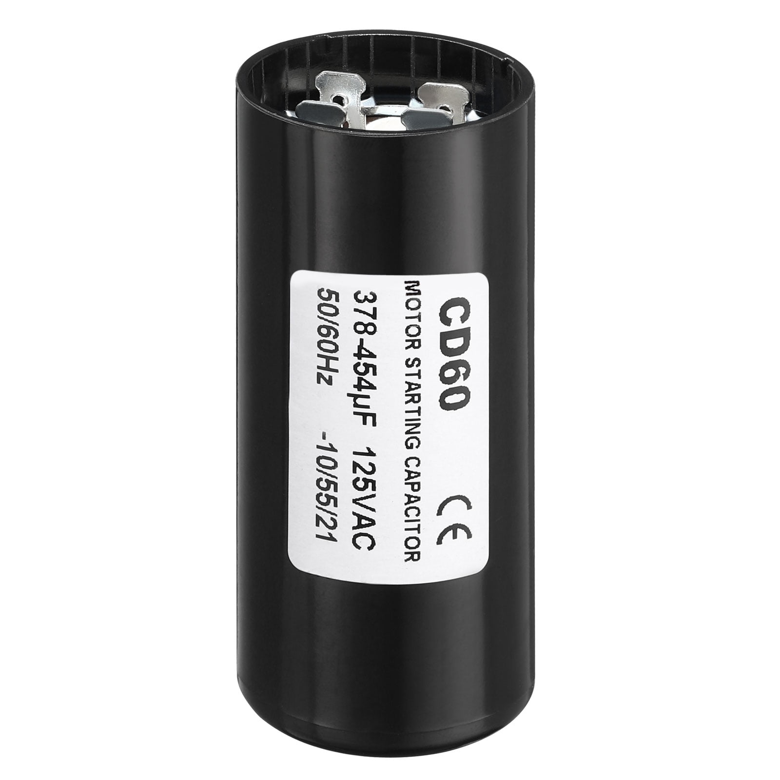 Uxcell Motor Start Capacitor 378-454uF/Mfd 125V 50/60Hz CD60 Run ...